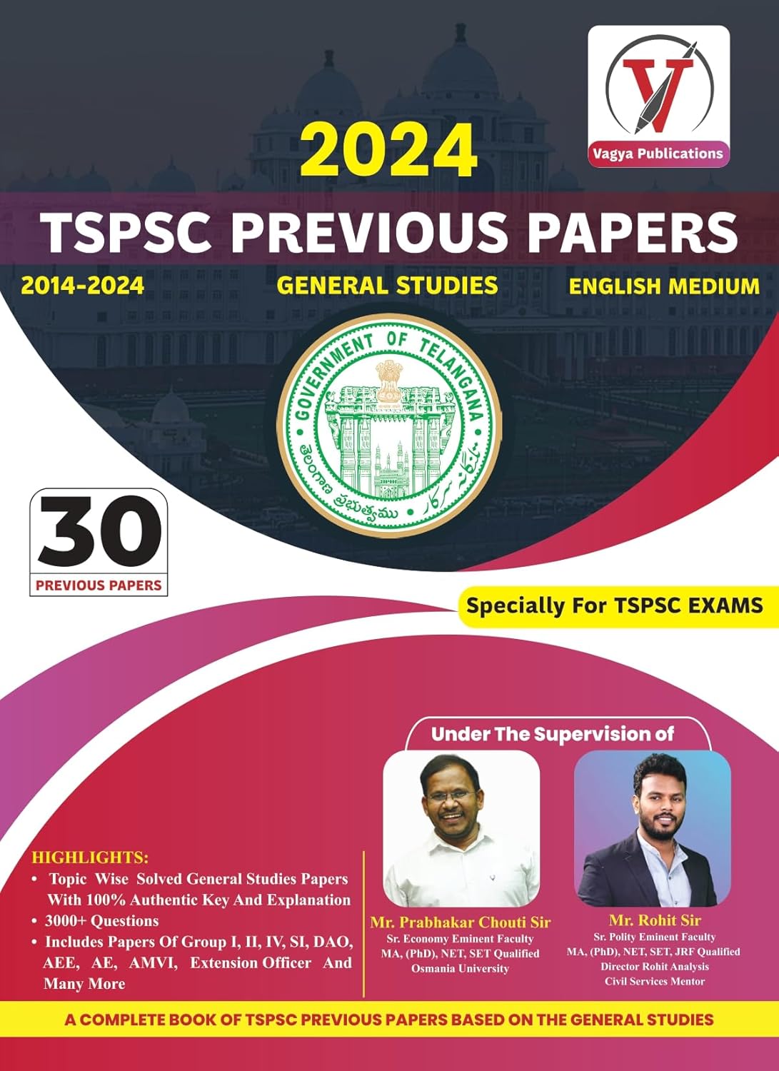 TSPSC PREVIOUS PAPERS 2014-2024 GENERAL STUDIES (ENGLISH MEDIUM ...