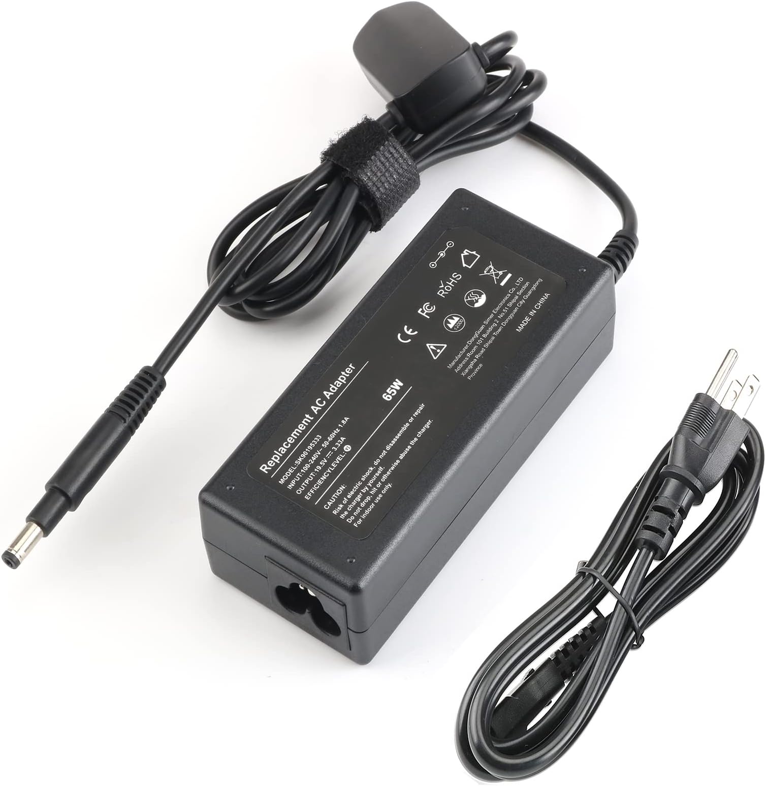 Amazon.com: 19.5V 3.33A 65W AC Adapter Laptop Charger for HP 613149-001 ...