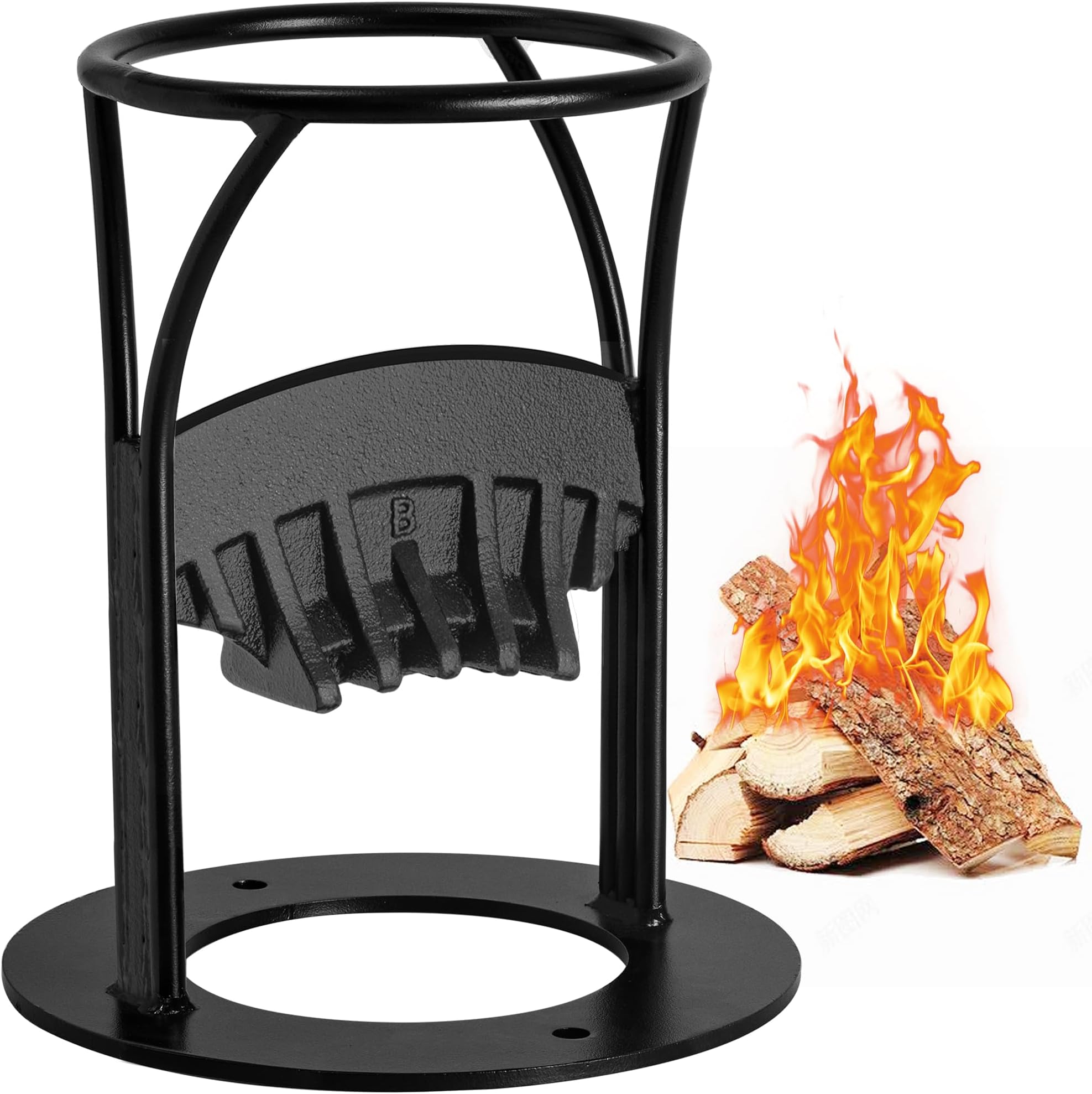 Amazon.com : Bluyard Kindling Splitter Cast Steel Firewood Splitter ...