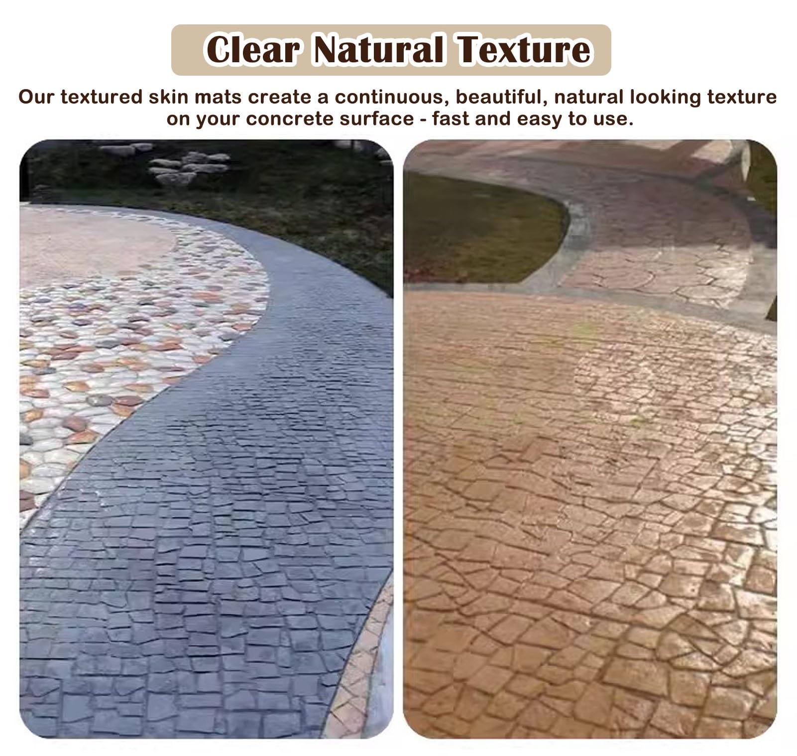 Antiqued Stamped Concrete
