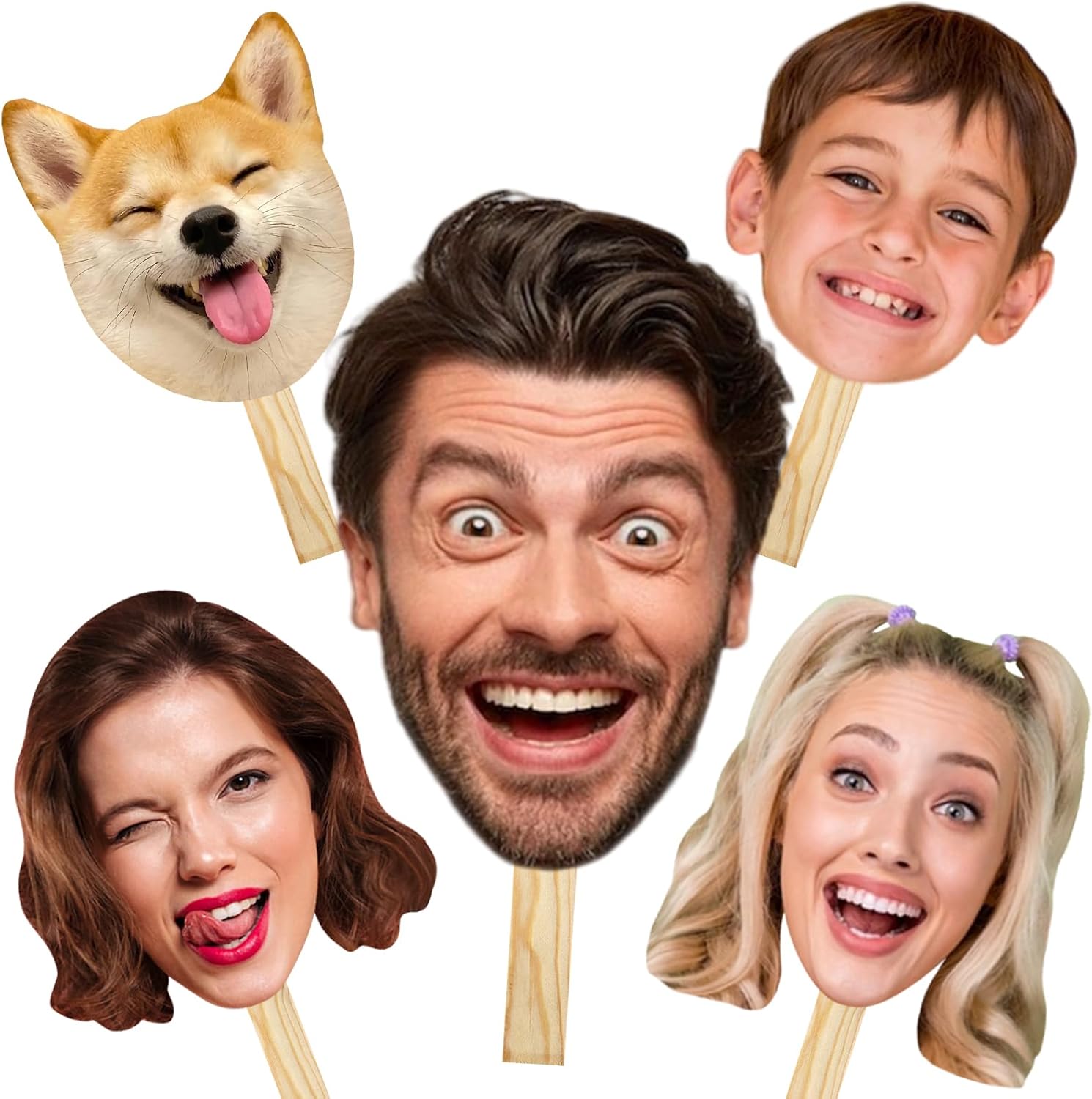 Amazon.com: Personalized Big Head Cutout with Your Photo | Fun ...