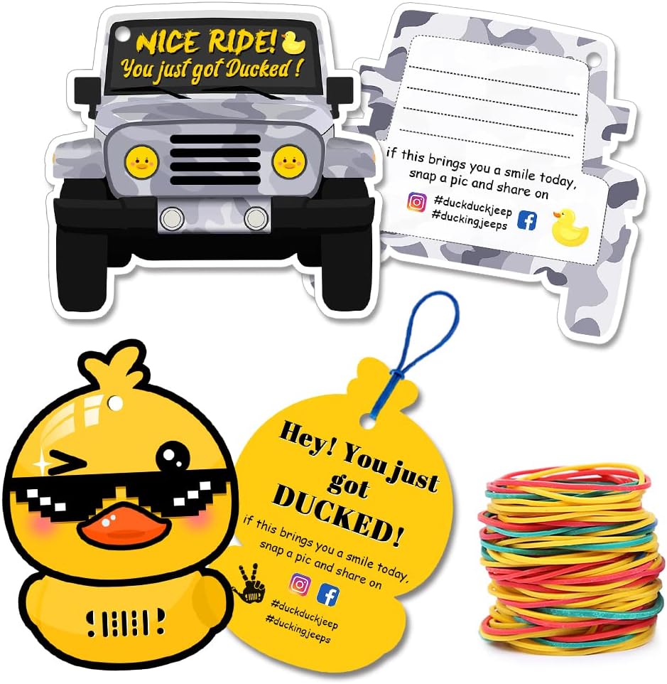 Amazon.com : seewavom Duck Duck Card Ducked Card 60 Pack Duck Duck ...