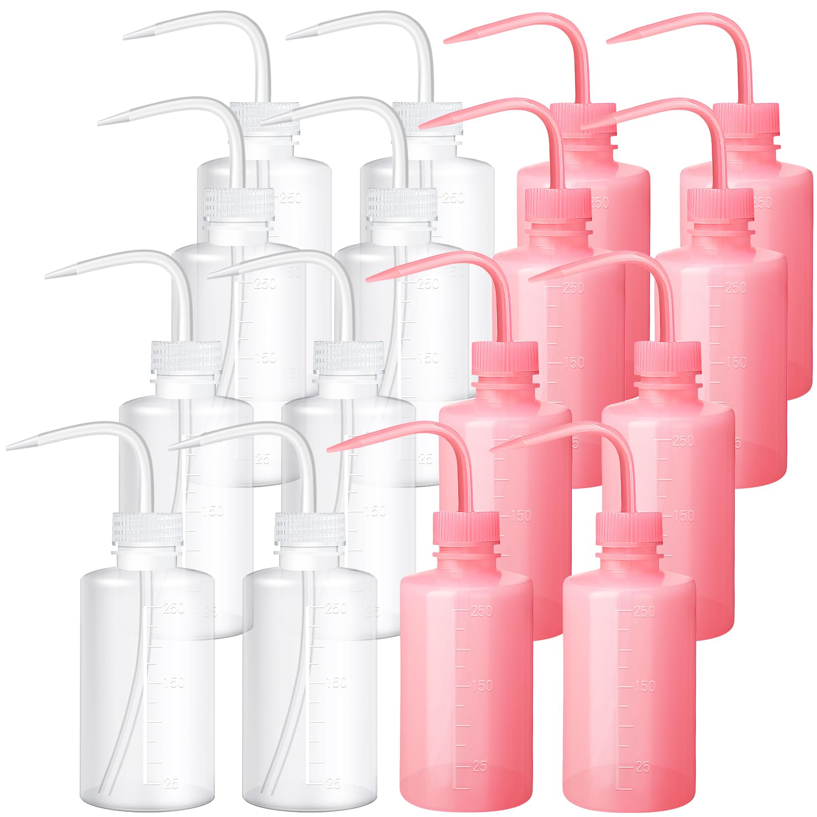 Snapklik.com : 12 Pcs Lab Squeeze Bottle 250ml Plastic Safety Wash ...