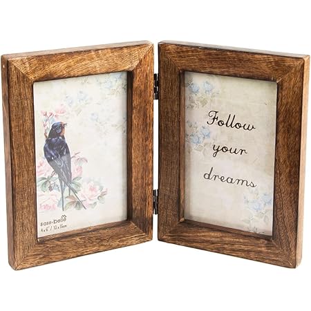 Sass & Belle Ashley Farmhouse Double Standing Photo Frame : Amazon.co ...