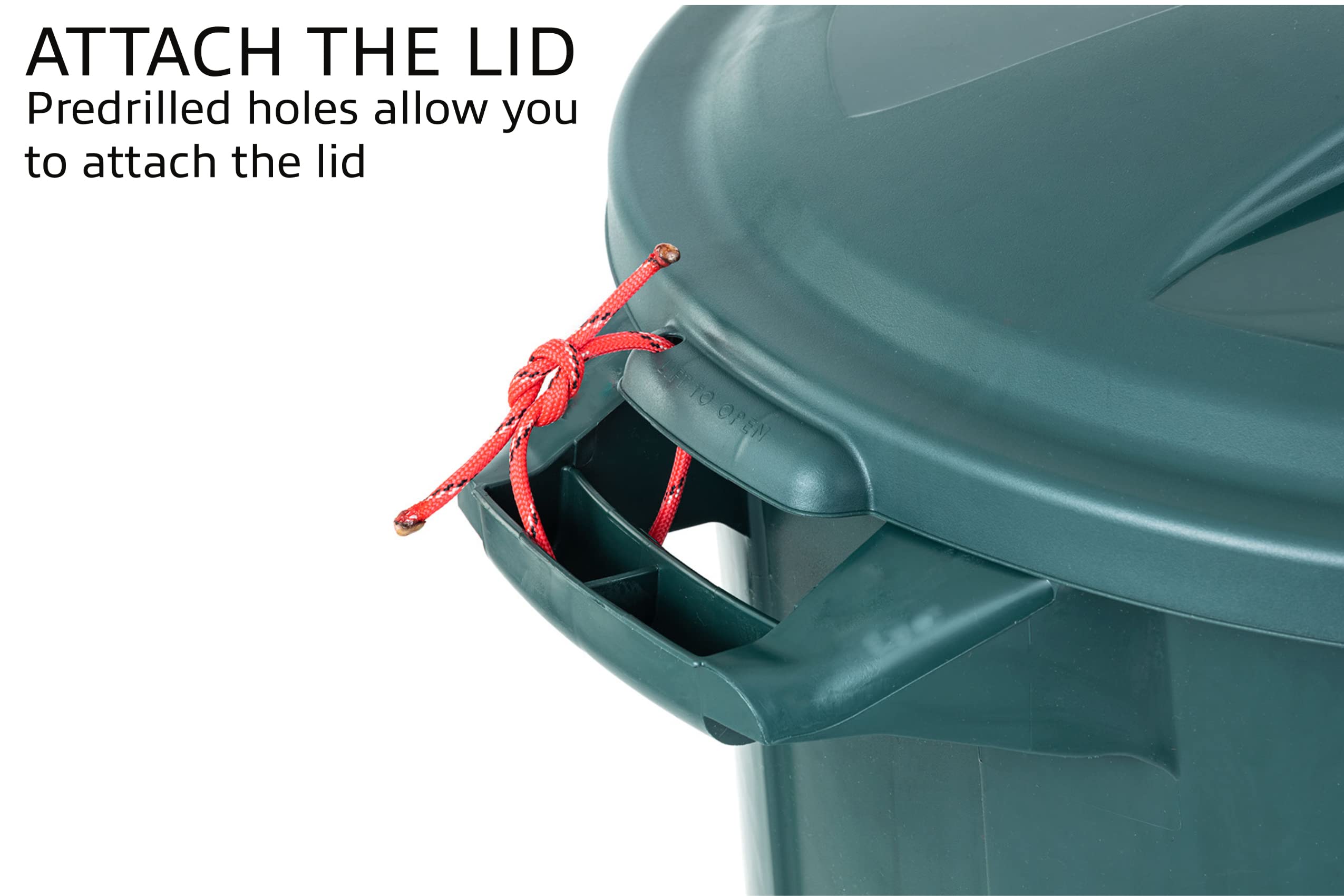 Snapklik.com : ECOSolution 32 Gallon Garbage Can, ECO Green, Easy To ...