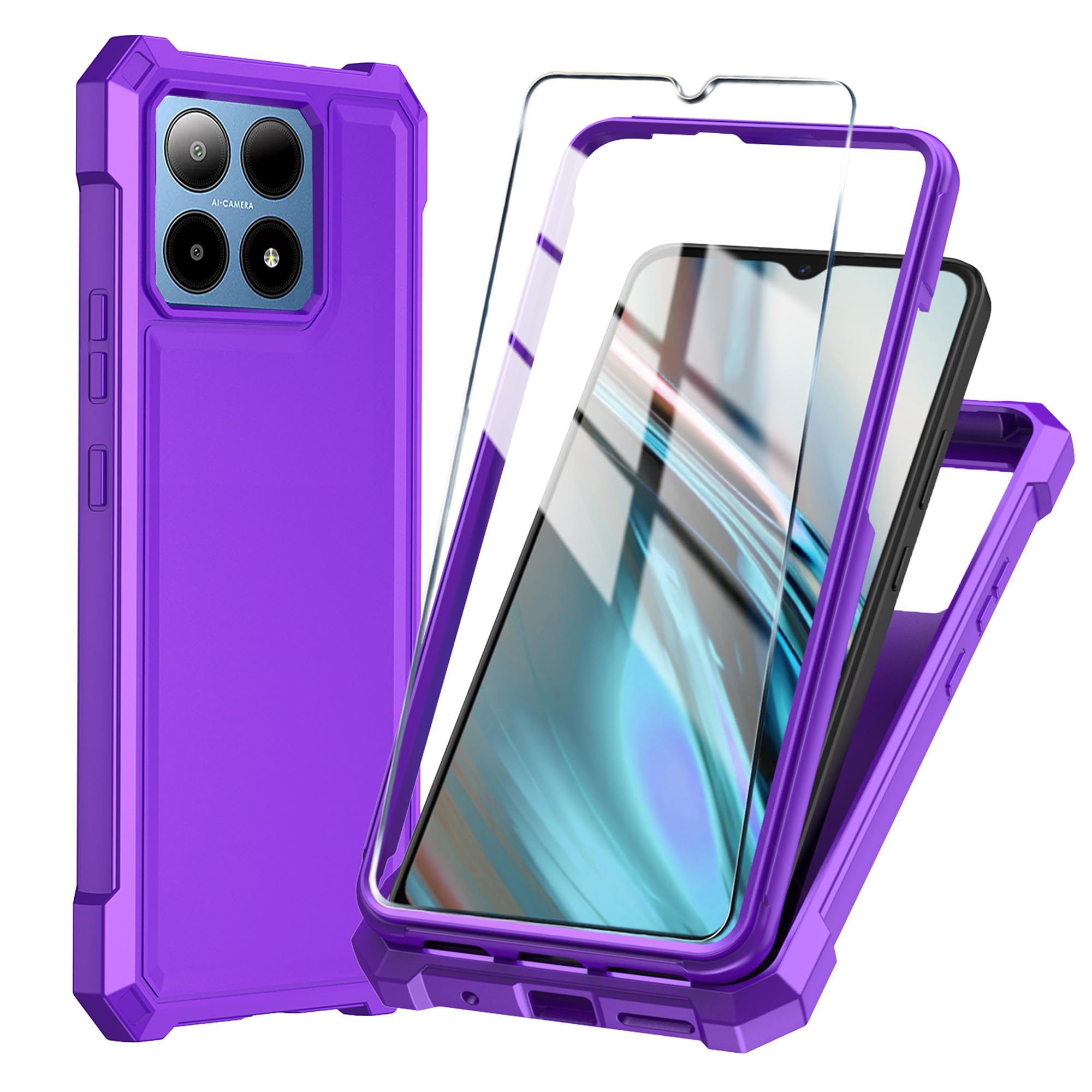 Amazon.com: Mocotto for Boost Summit 5G Phone Case with Tempered Glass ...