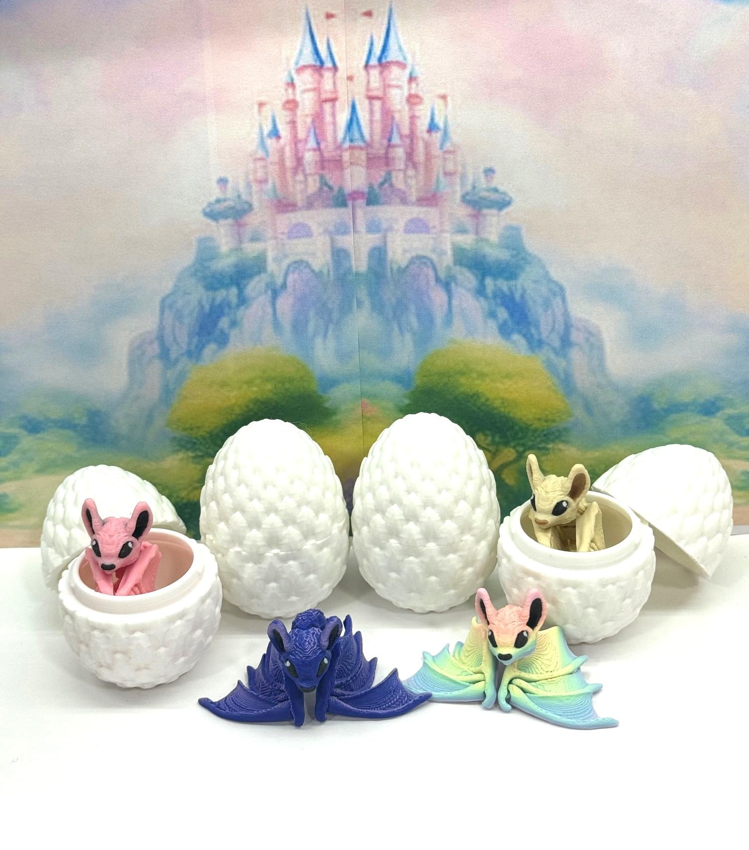 Amazon.com: 4pcs 3D Printed Bat, Articulated Poseable Cinderbat for ...