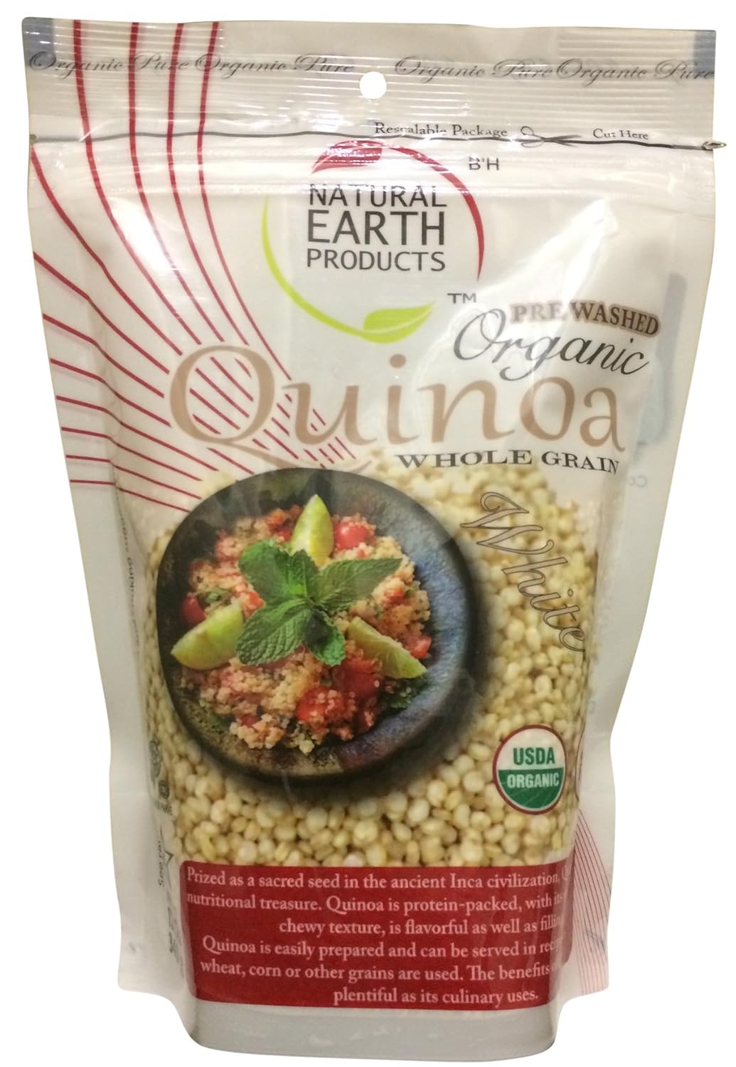 Amazon.com : Natural Earth Organic Whole Grain Quinoa, White - Pre ...