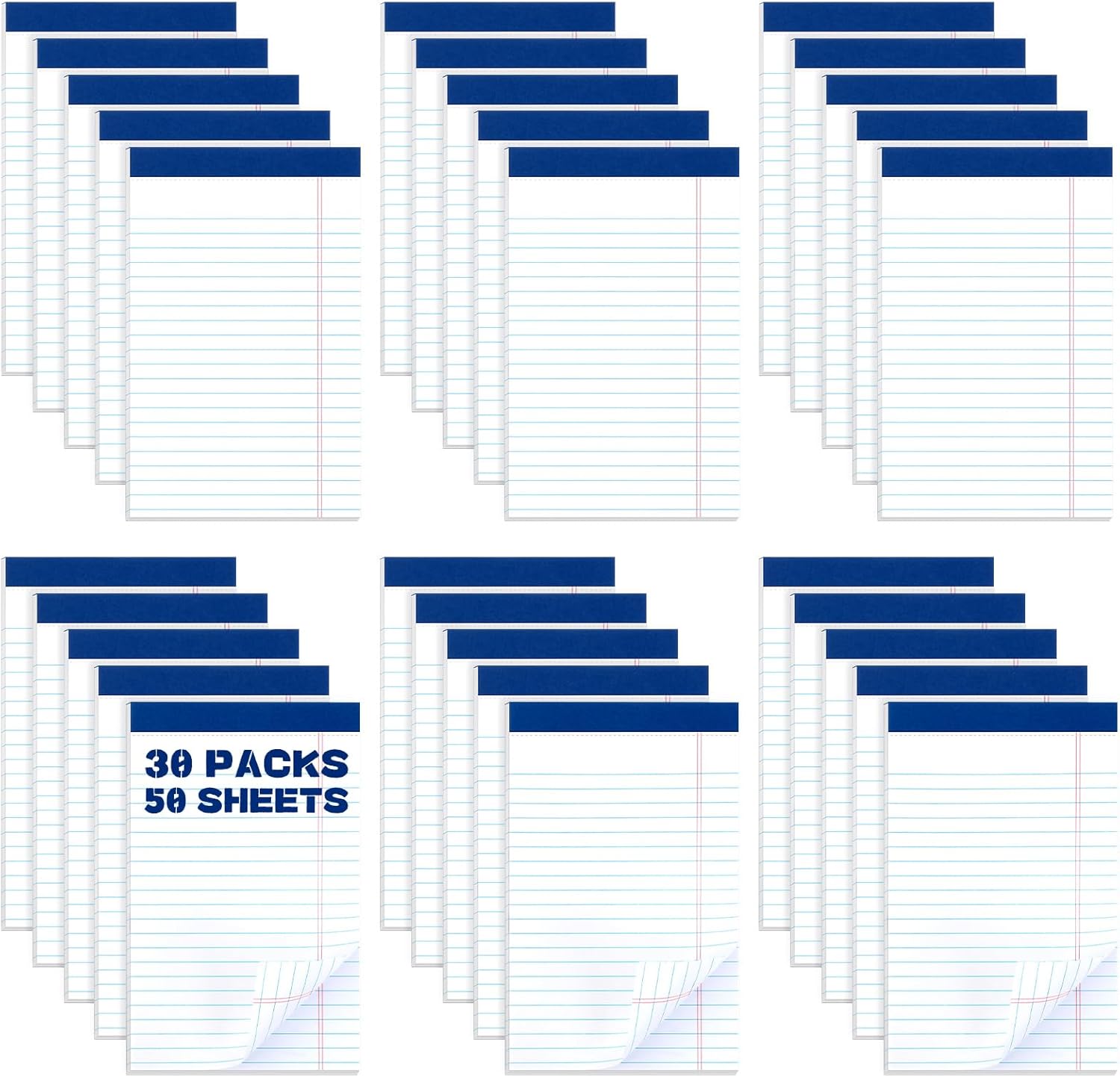 Amazon.com : Karenhi 30 Packs Legal Pads 5'' x 8'' Bulk Legal Pads ...