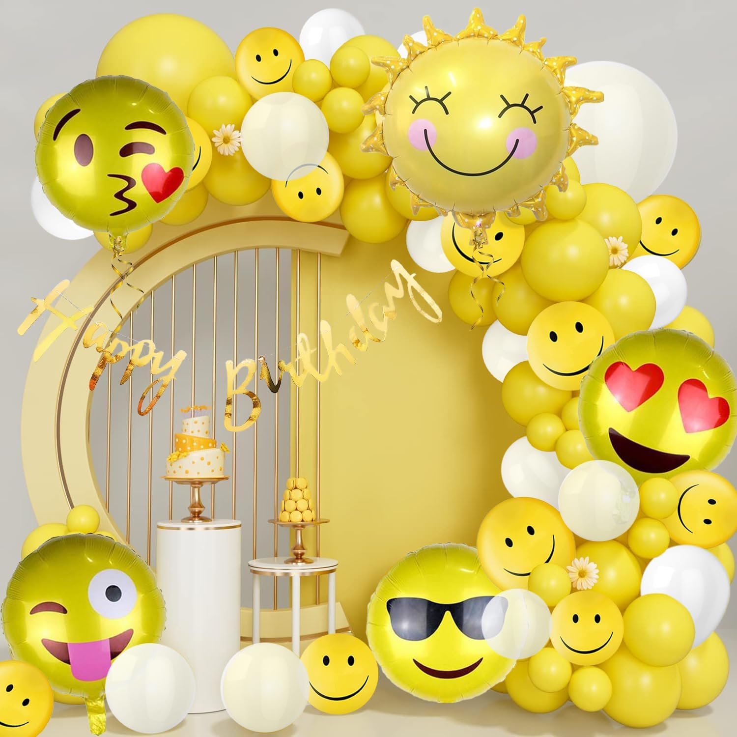 Rozi Decoration Smiley Theme Birthday Parties Decorations for Kids, Boy ...