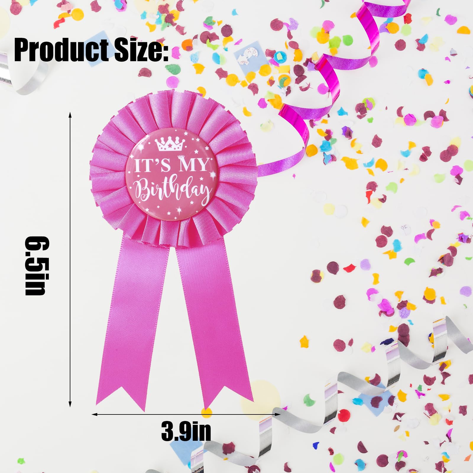 Snapklik.com : Its My Birthday Badge Pin Satin Birthday Ribbon Pin For ...