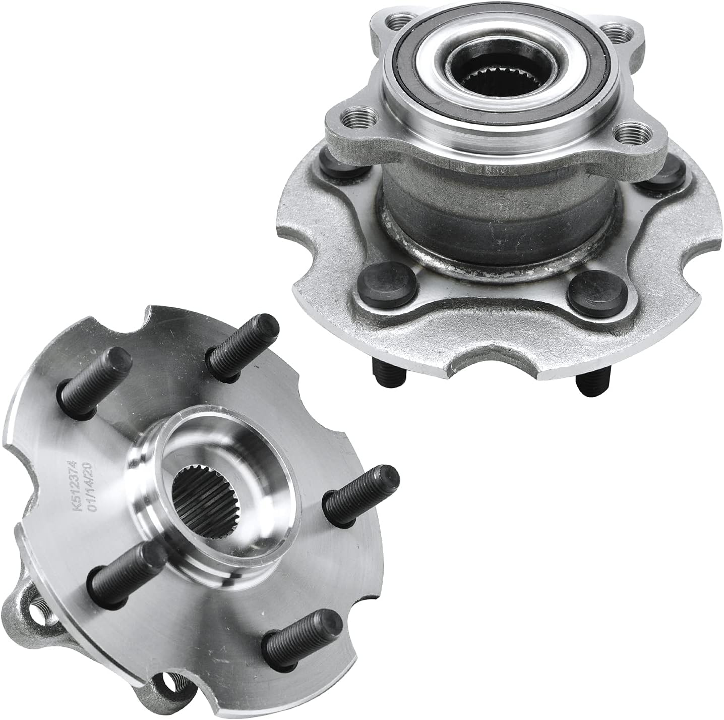 Amazon.com: PAROD 512372 Rear Left and Right Wheel Hub Bearing Assembly ...
