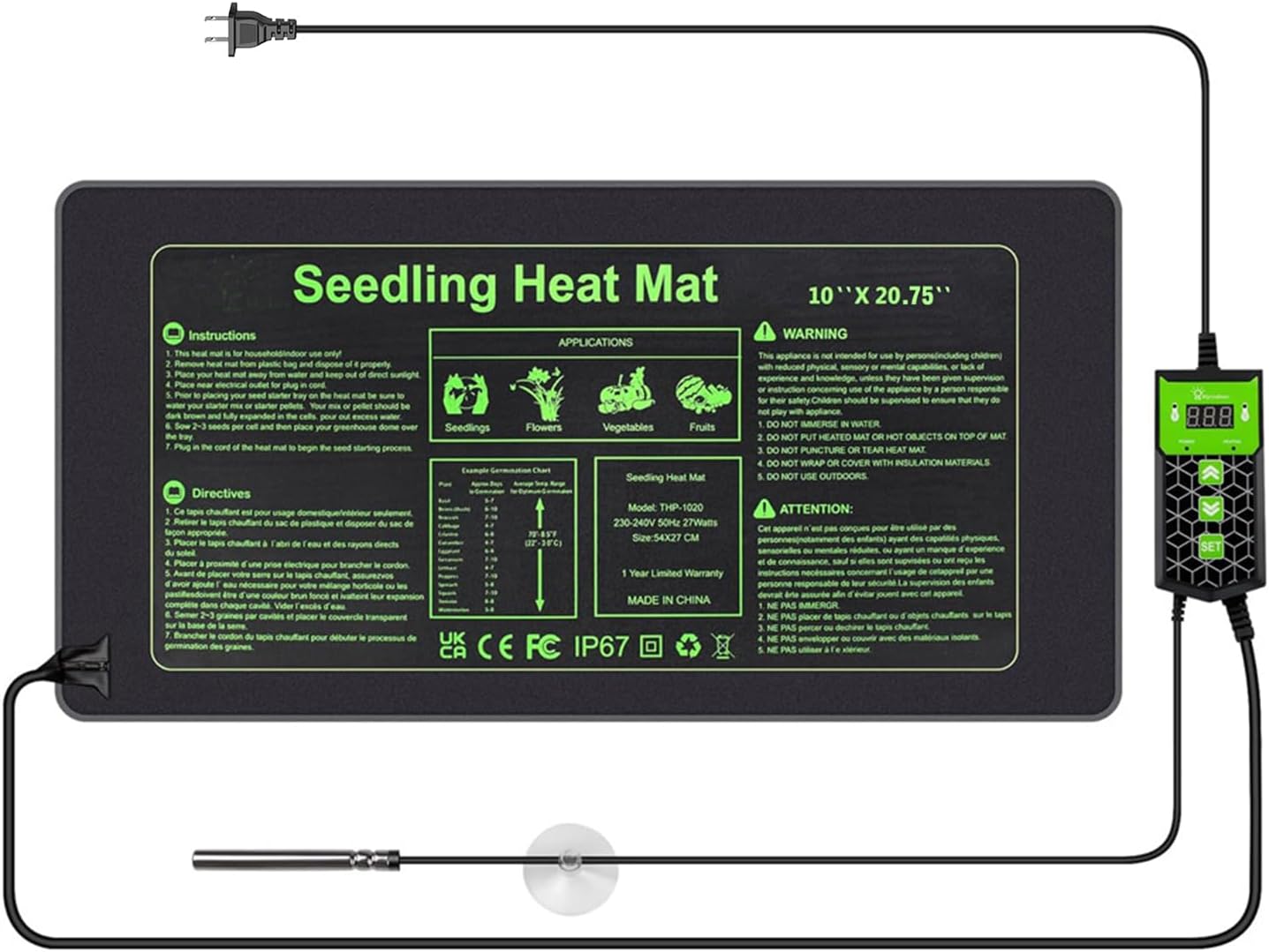 Amazon.com : Gevanti Seed Warming Mat, Waterproof Durable Germination ...