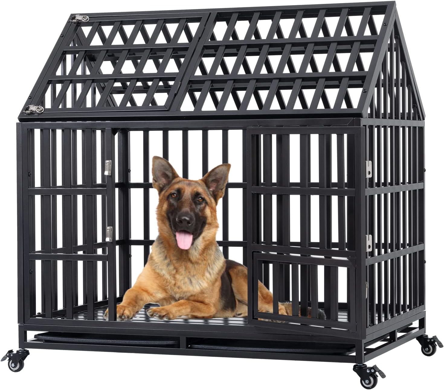 Amazon.com : Zelecube 50’’ Heavy Duty Dog Crate for Large to Medium ...