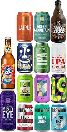 Amazon.co.jp: Craft Beer IPA Drinking Comparison Set of 14 Types with 2 ...