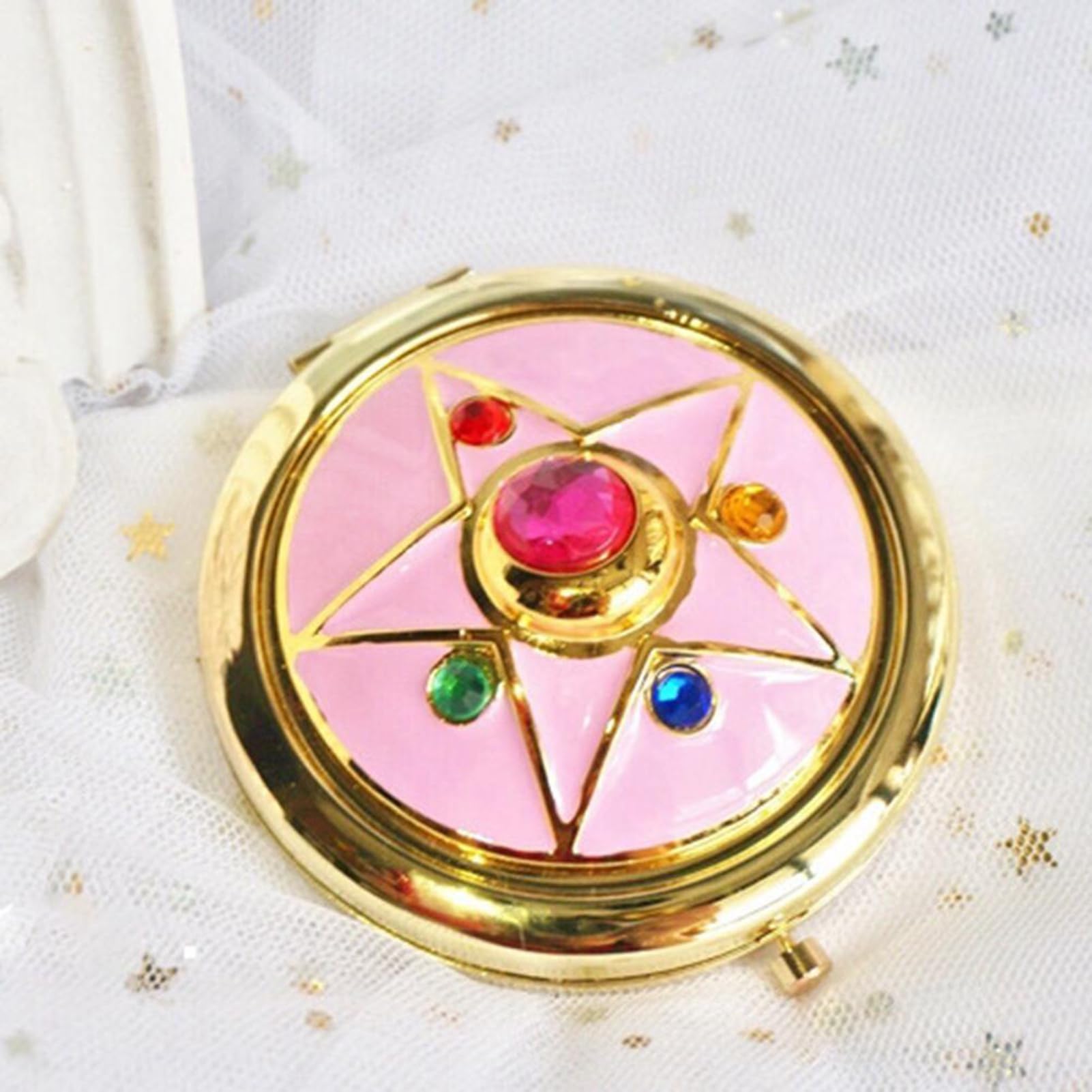 Amazon.com - Pssopp Flip Mirror, Anime Makeup Mirror, Crystal Star ...