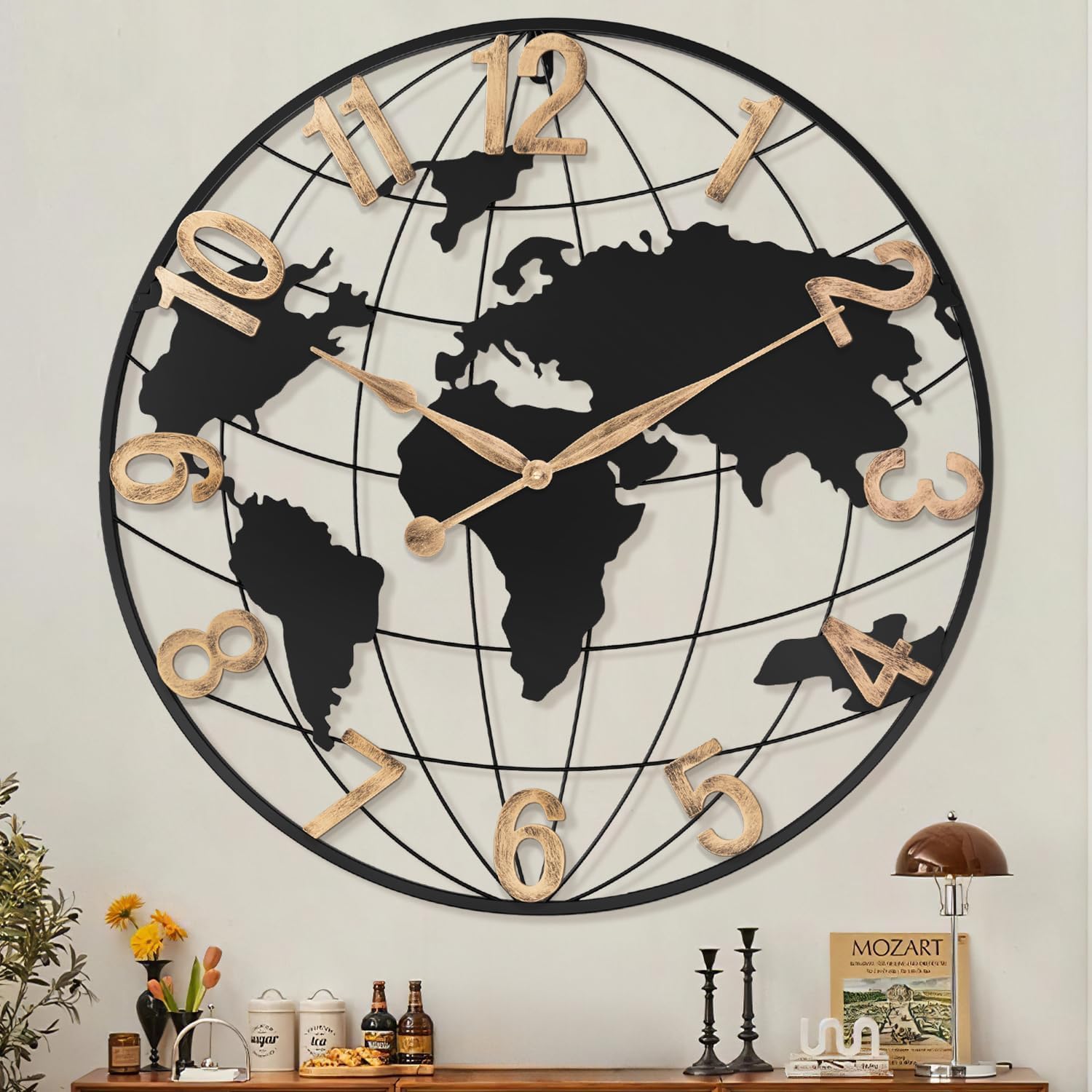 Amazon.com: 30 Inch Extra Giant Large Wall Clock Oversized,Black Big ...