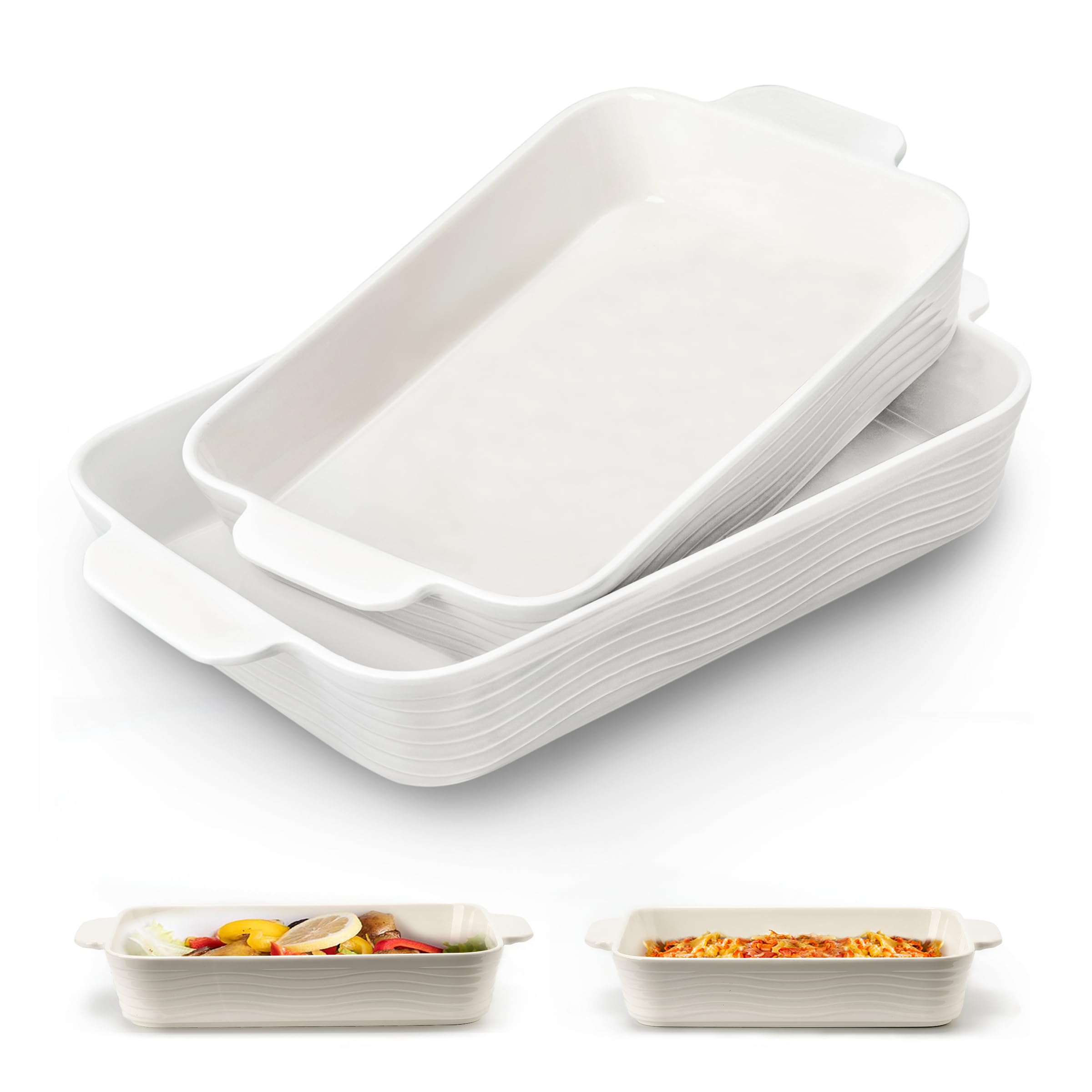 Amazon.com: Jemirry Ceramic Baking Dish Set, Casserole Dishes for Oven ...