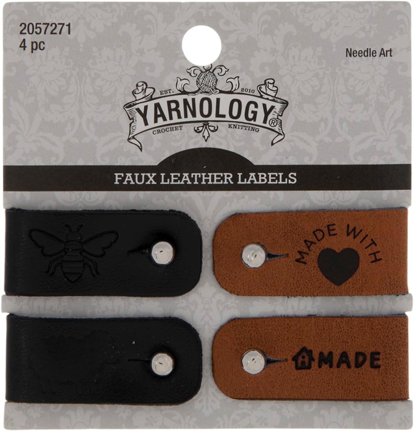 Amazon.com : Hobby Lobby Made with Love Faux Leather Labels- Set of 6 ...