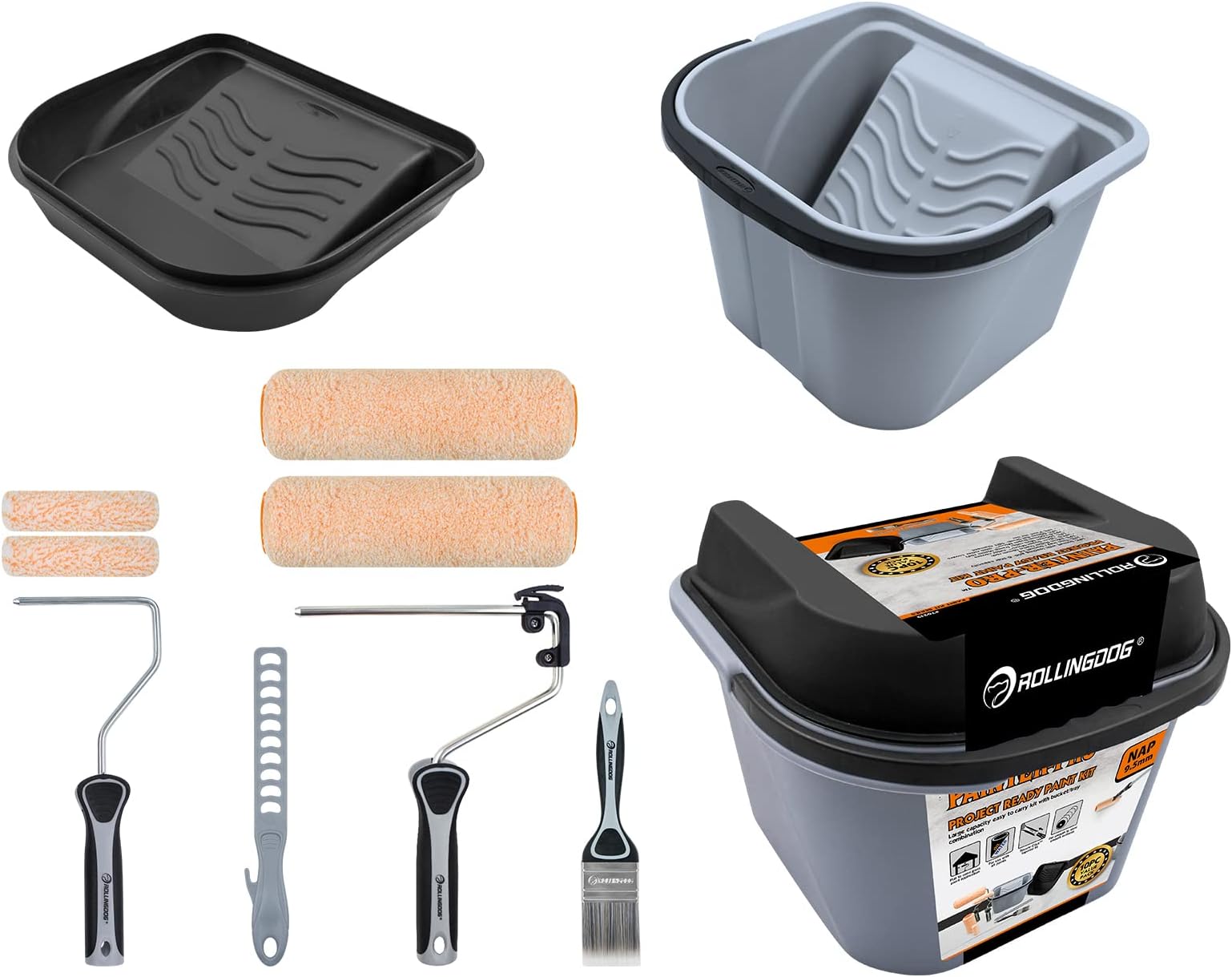 Go!Paint Box Set 9L Pack (1 Bucket + 1 Lid + 5 Liners) : Amazon.co.uk ...