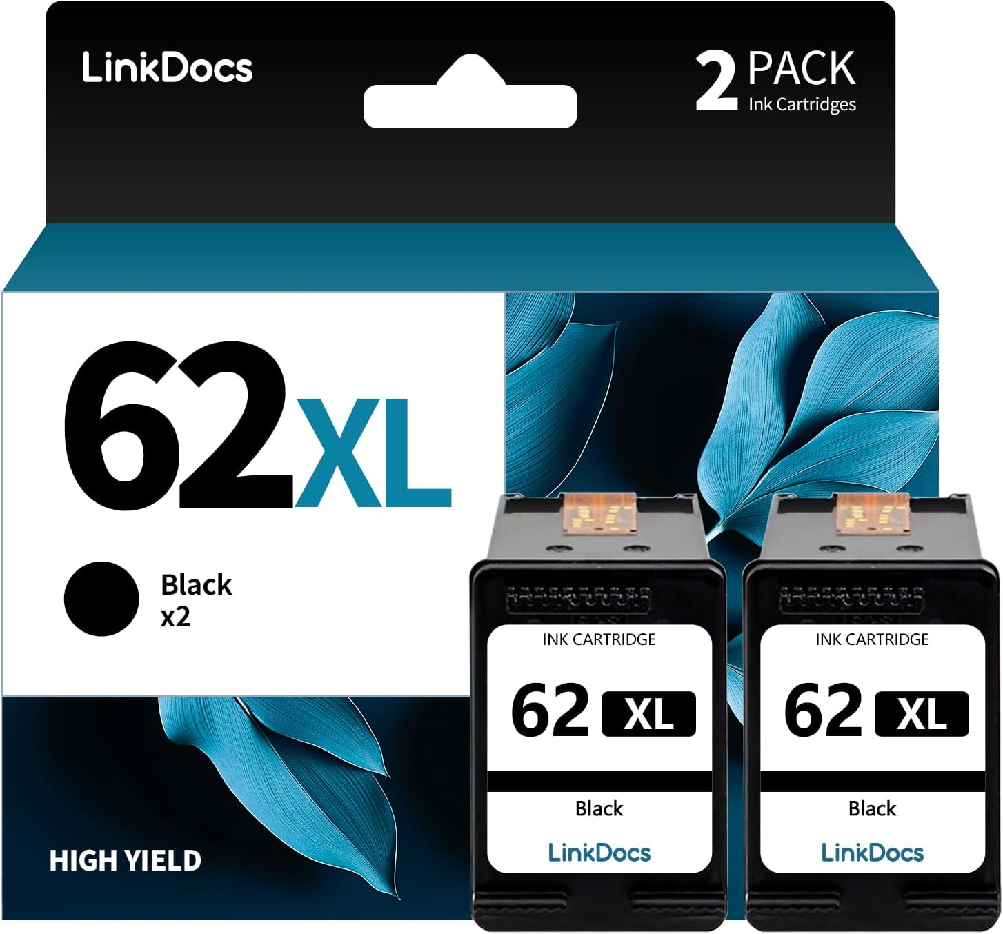 Amazon.com: Remanufactured Ink Cartridge Replacement for HP Ink 62 62XL ...
