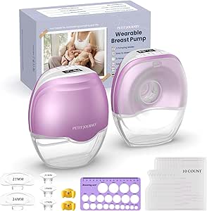 Amazon.com : Petit Journey Wearable Breast Pump, Compact Breast Pump Hands Free, Hands Free ...