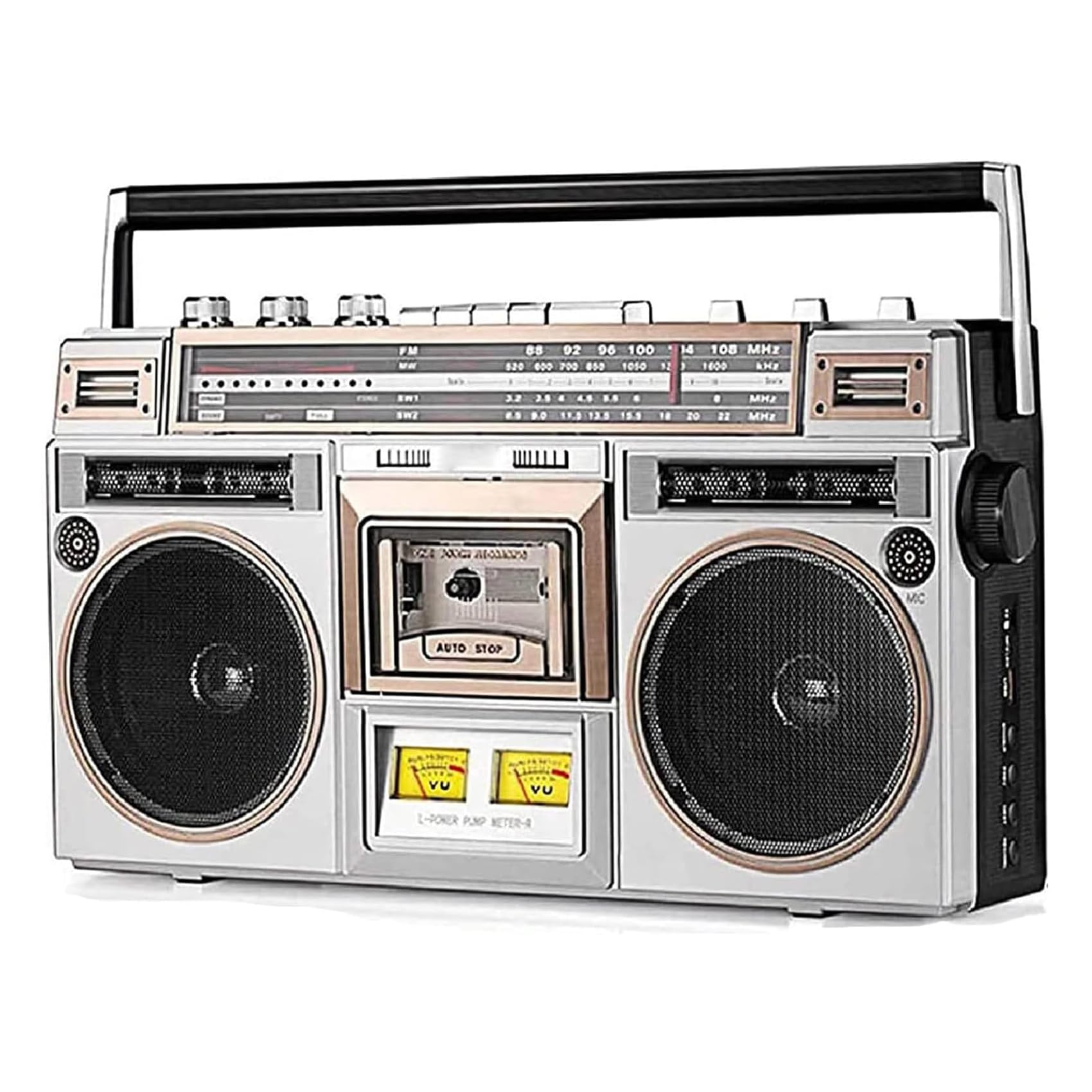 Adorz Classic 80s Style Boombox Cd Tape Player Retro Bluetooth ...
