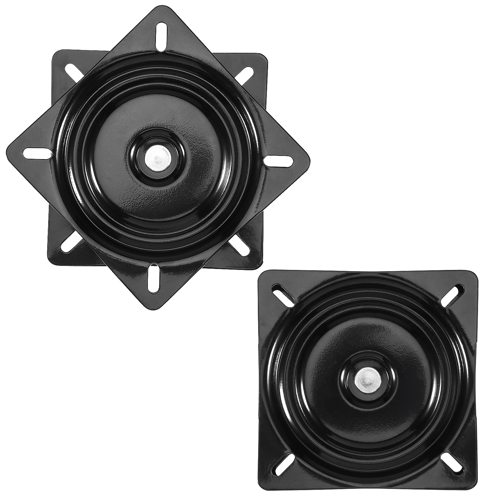 Amazon.com: MANCHAP 2 PCS 8 Inch Black Swivel Plate, Heavy Duty Ball ...