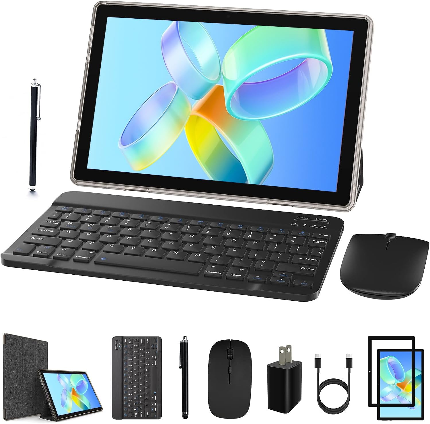 Amazon.com : Tablet with Keyboard 10 inch Tablet 2 IN 1 Tablets ...