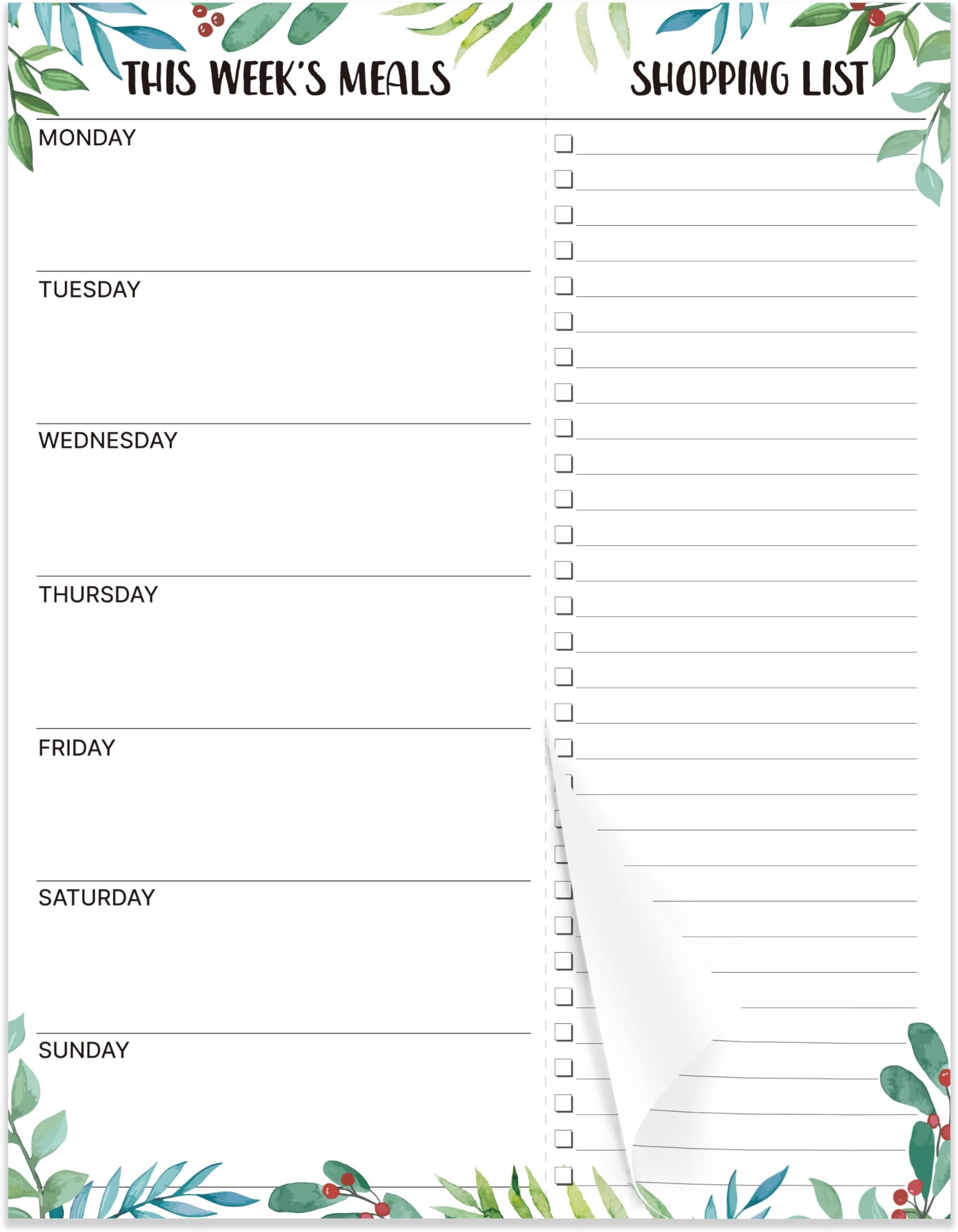 Amazon.com : Weekly Meal Planner - Undated Magnetic Notepads with ...