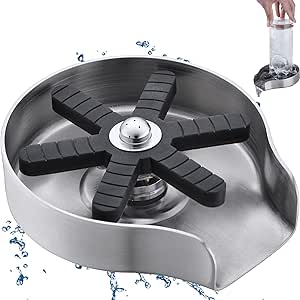 PYLCO SMART Sink Faucet Glass Rinser Metal Cup Washer for Kitchen Sink ...