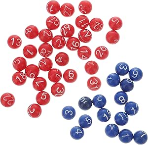 Amazon.co.jp: JOINPAYA 49pcs Numbered Bingo Balls 1 to 49 Mini Ruffle ...