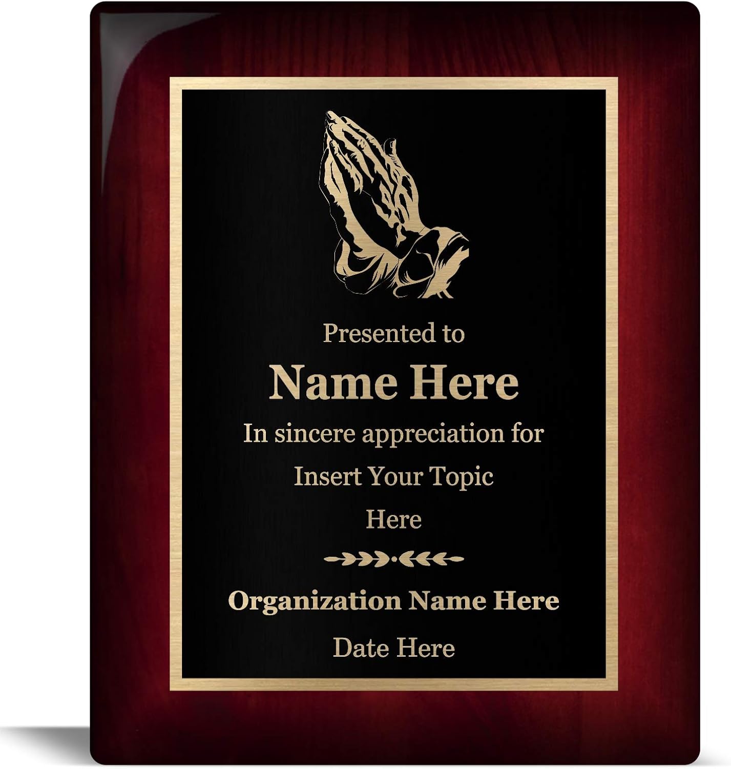 Amazon.com : Personalized Religious Award 8x10, Customized Plaque for ...