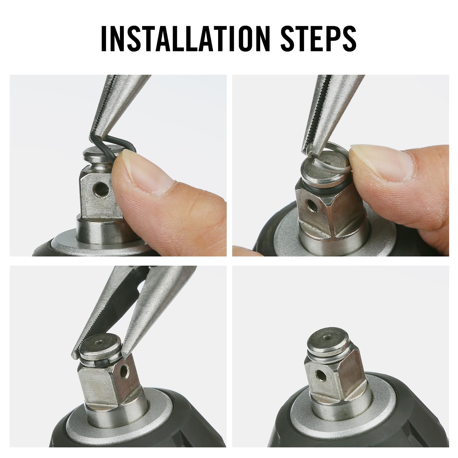 Snapklik.com : AOTE-PITT 1/2 Inch Impact Wrench Retainer Rings