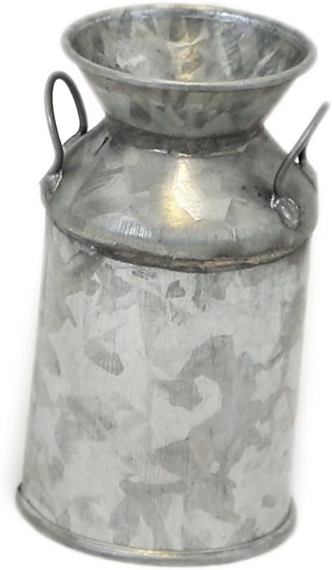 Amazon.com : Galvanized Mini Milk Can - Set of 6 : Patio, Lawn & Garden