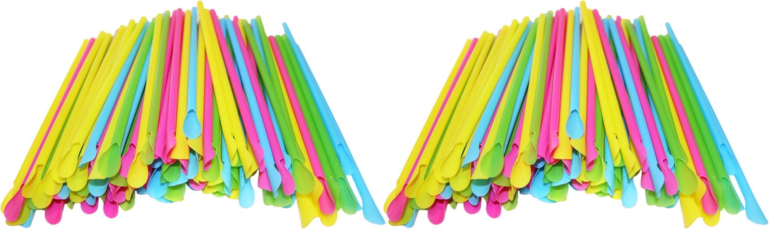 Amazon.com: Individually Wrapped Sno-cone Spoon Straws (Red, 300 ...