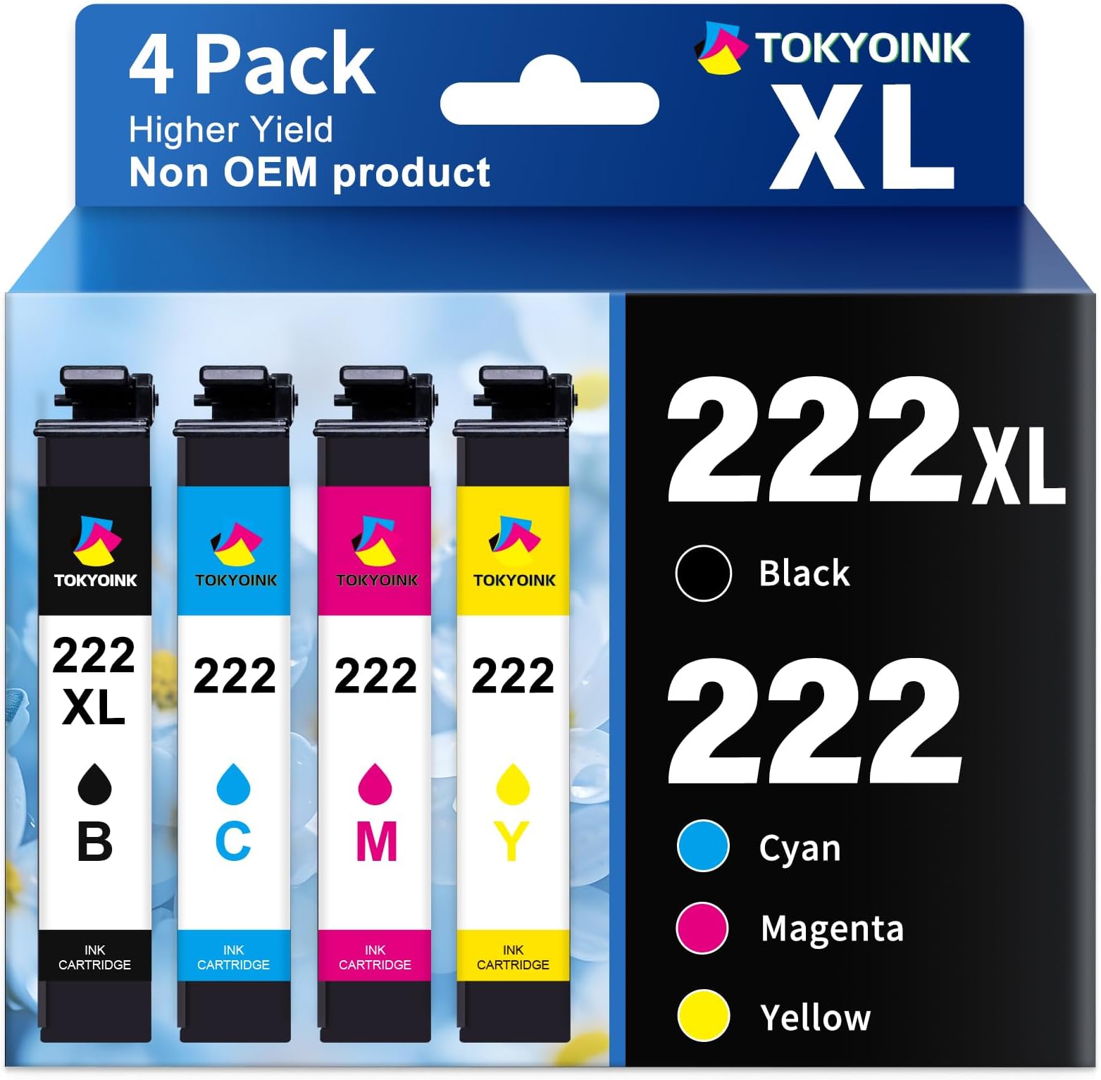 Amazon.com: TOKYOINK 222XL Ink Cartridges Combo Pack Replacement for ...