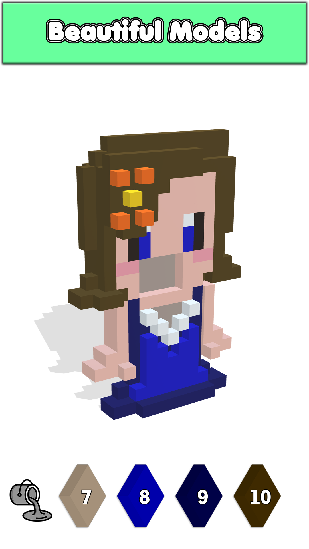 Voxel 3D - Color by Number, Pixel Art Coloring Book:Amazon.com:Appstore ...