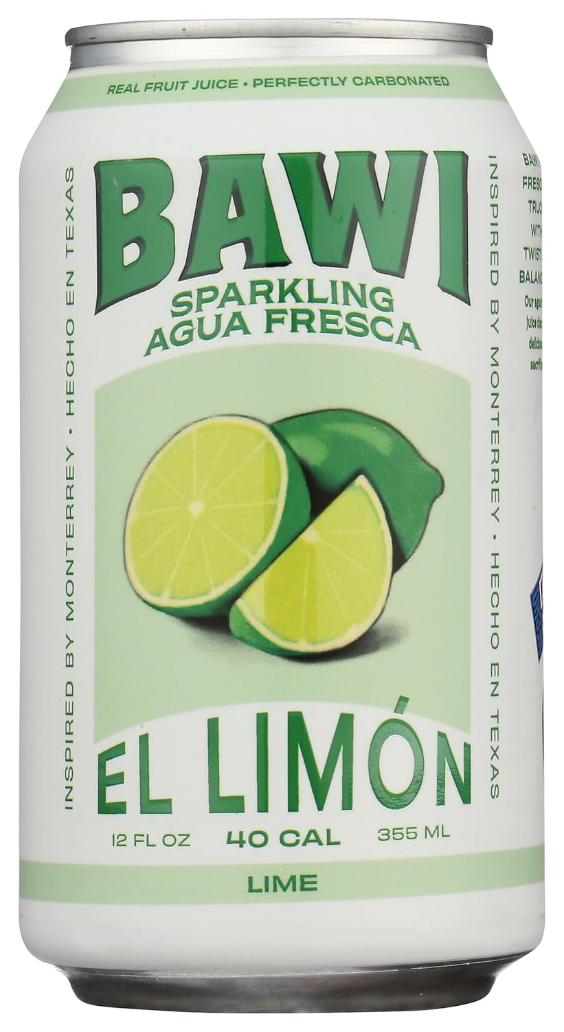 Amazon.com : Bawi Agua Fresca Lime Flavored Sparkling Drink, 12 Fluid ...