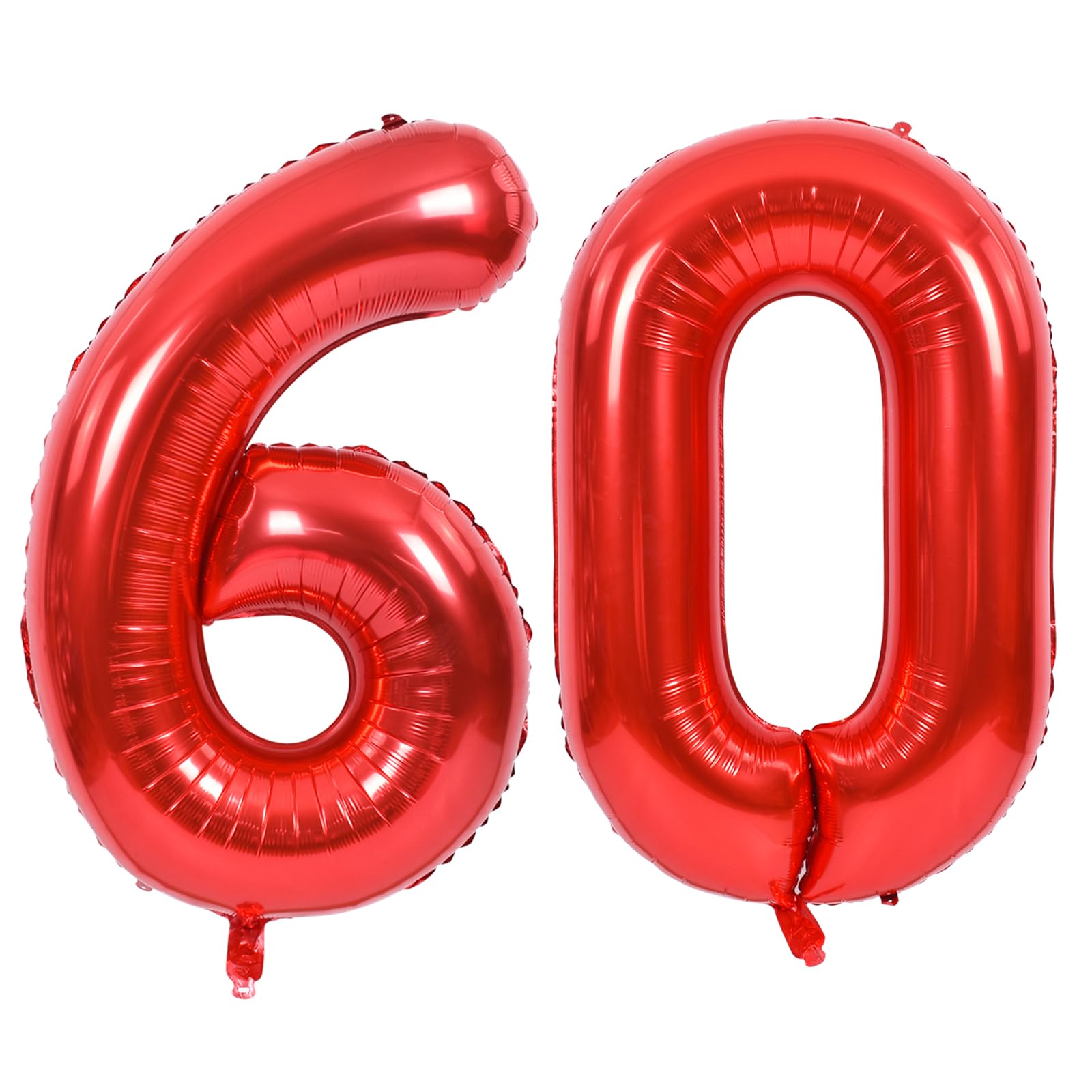 Snapklik.com : TONIFUL 40 Inch Large Red Number 60 Balloons Giant ...