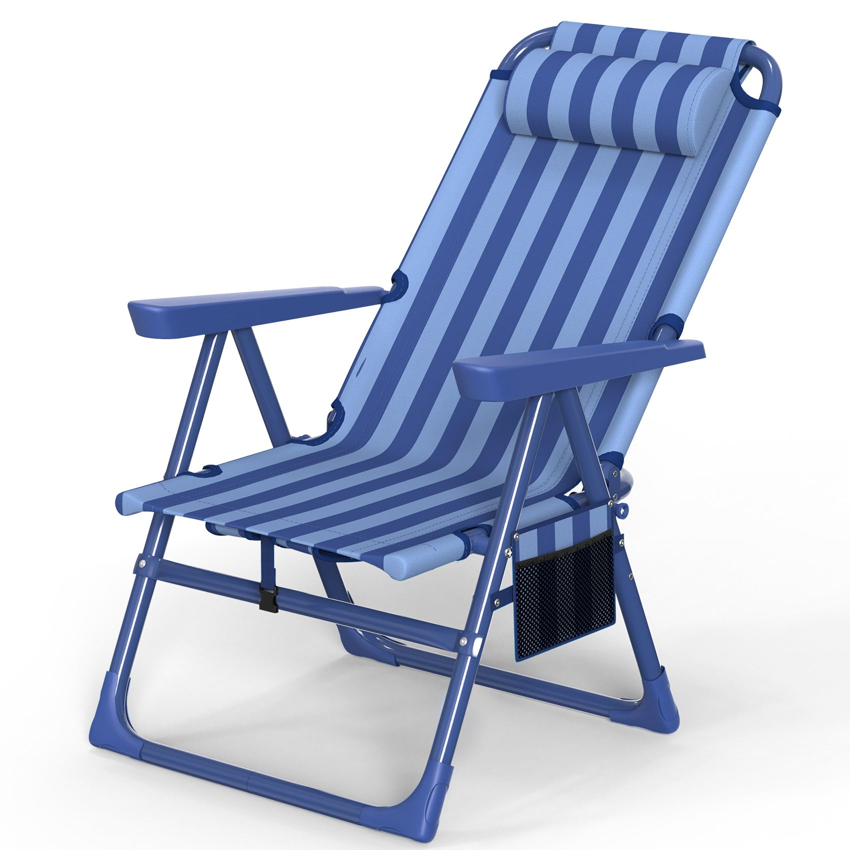 Snapklik.com : Slendor Backpack Beach Chair, 6-Positions Beach Chairs ...