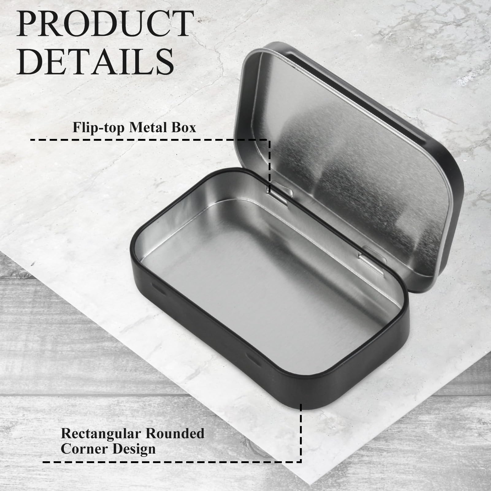 Mini Altoids Tin Mini Tin Box Metal Hinged Empty Tins With Lid Portable ...