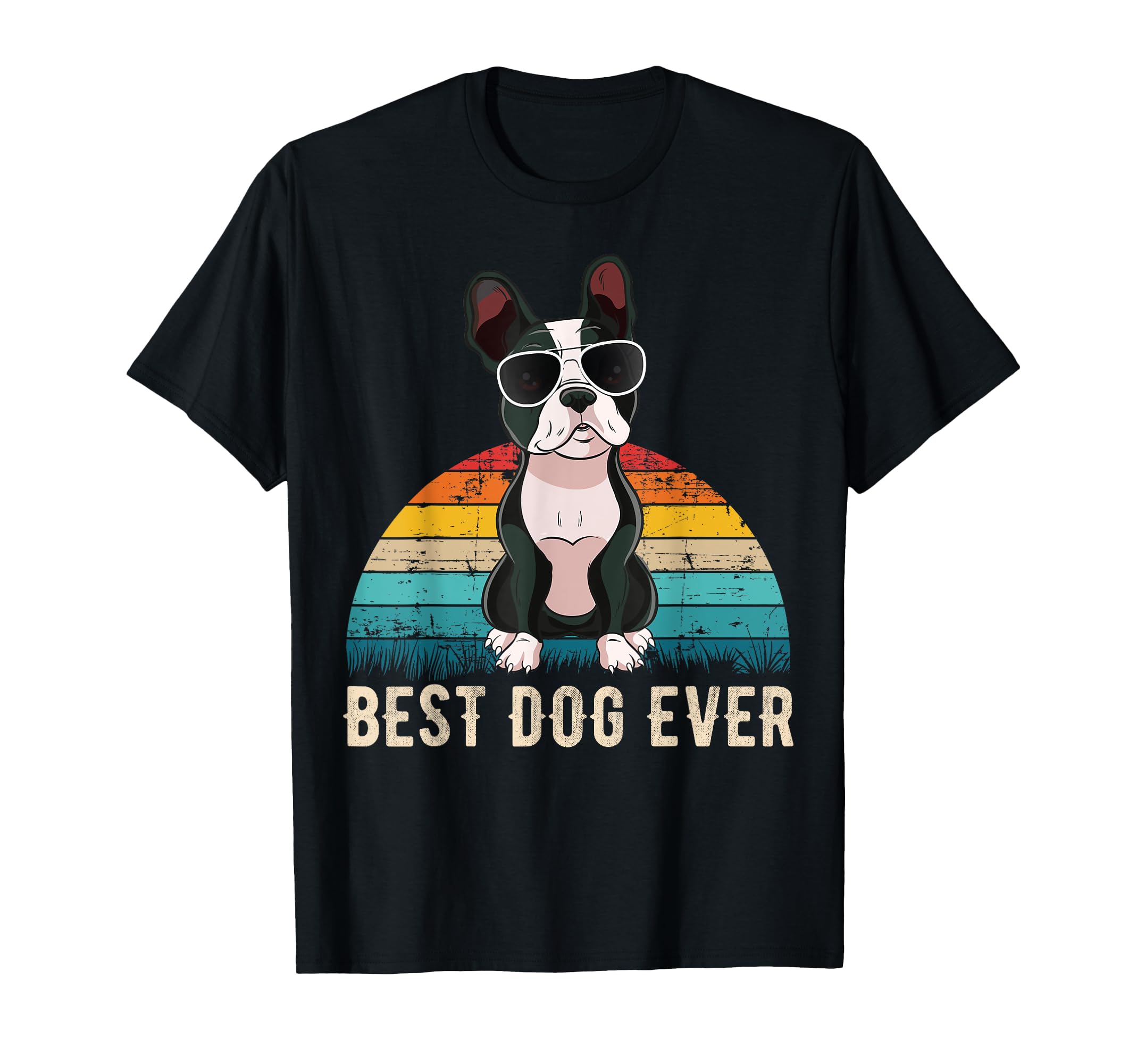 Amazon.com: Boston Terrier Boston-Bulldog T-Shirt : Clothing, Shoes ...