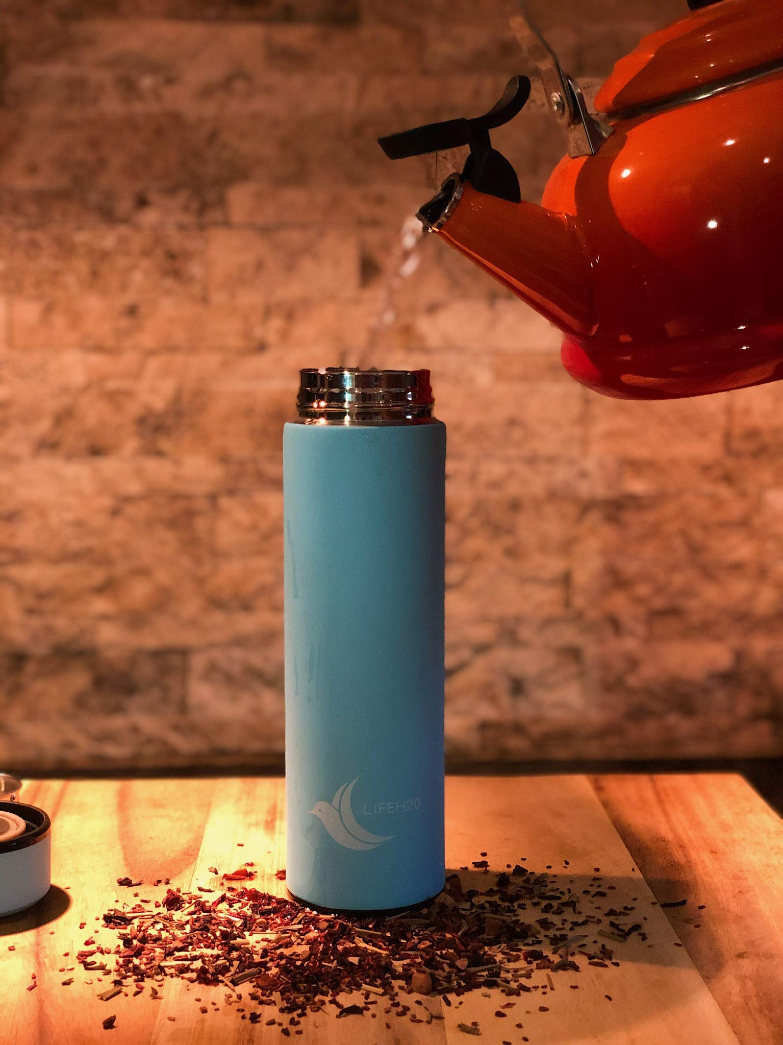 LIFE H20 Water Bottle - Best for Water/Green Tea/Coffee - Stainless ...