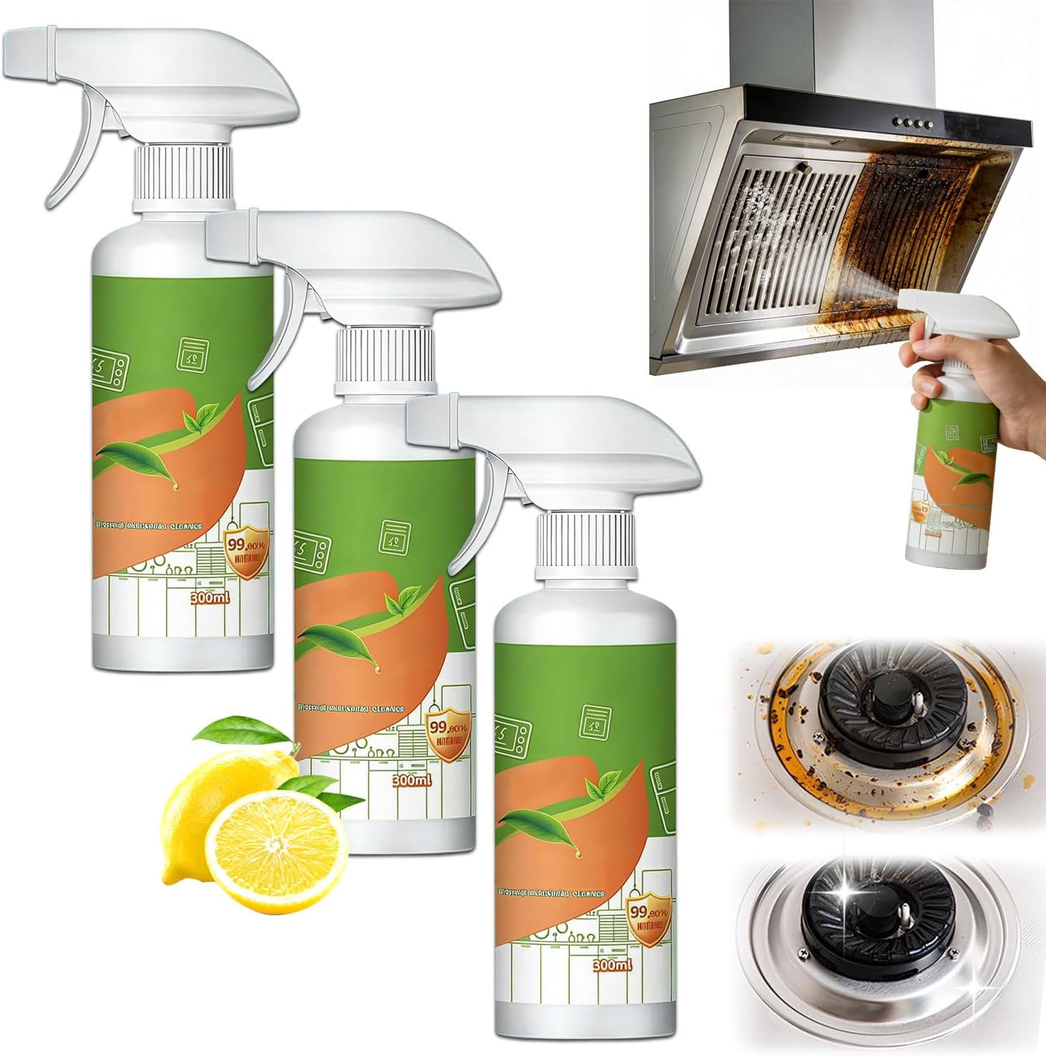 Amazon.com: Electrolyzed Ion Kitchen Cleaner Spray, 2026 New 300ml ...