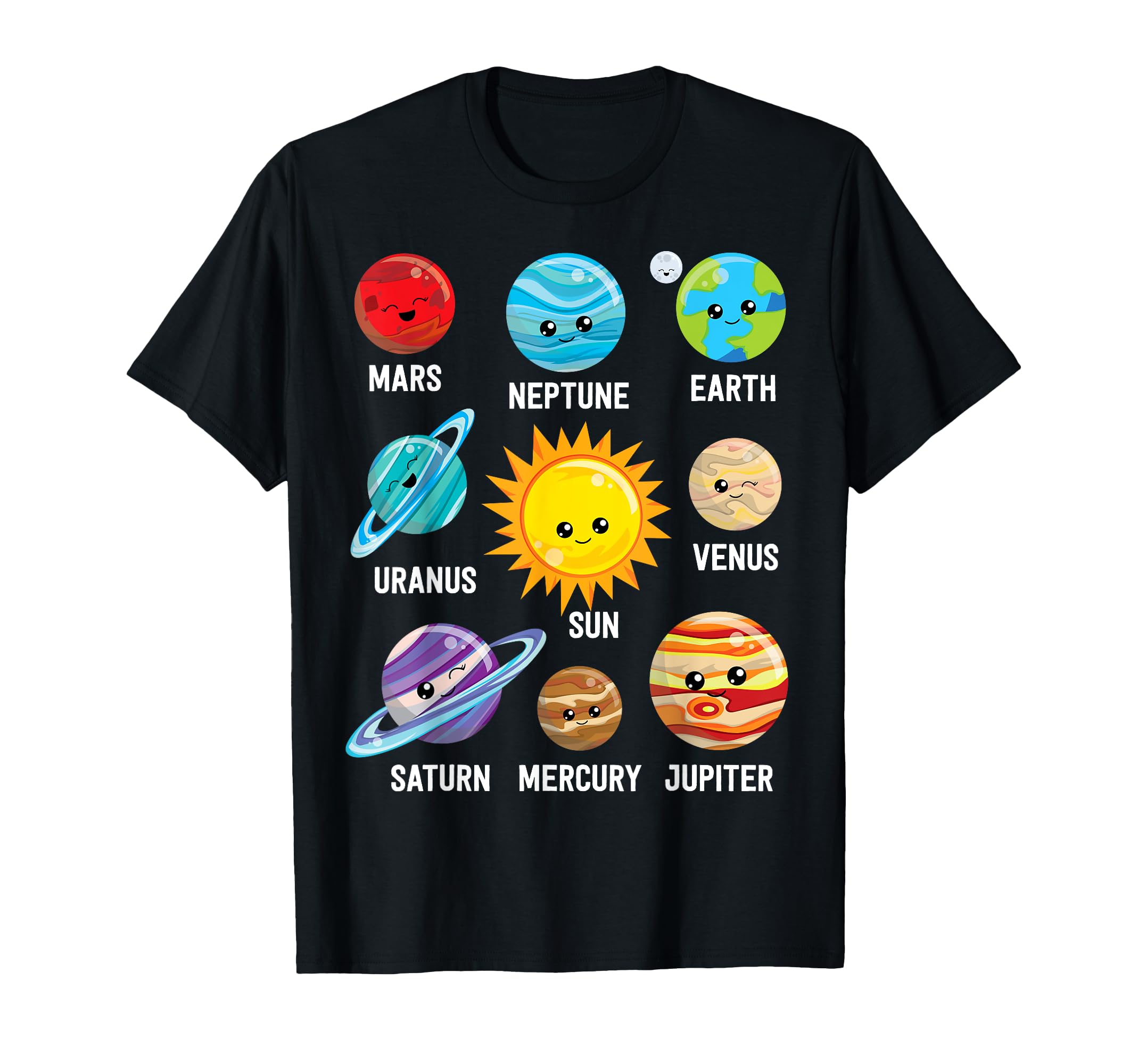 Amazon.com: Solar System Planets Shirt T-Shirt : Clothing, Shoes & Jewelry