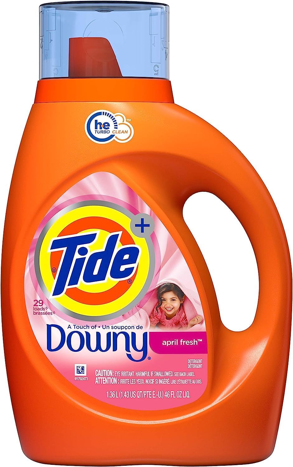 Amazon.com: Tide Plus A Touch of Downy Liquid Laundry Detergent, April ...