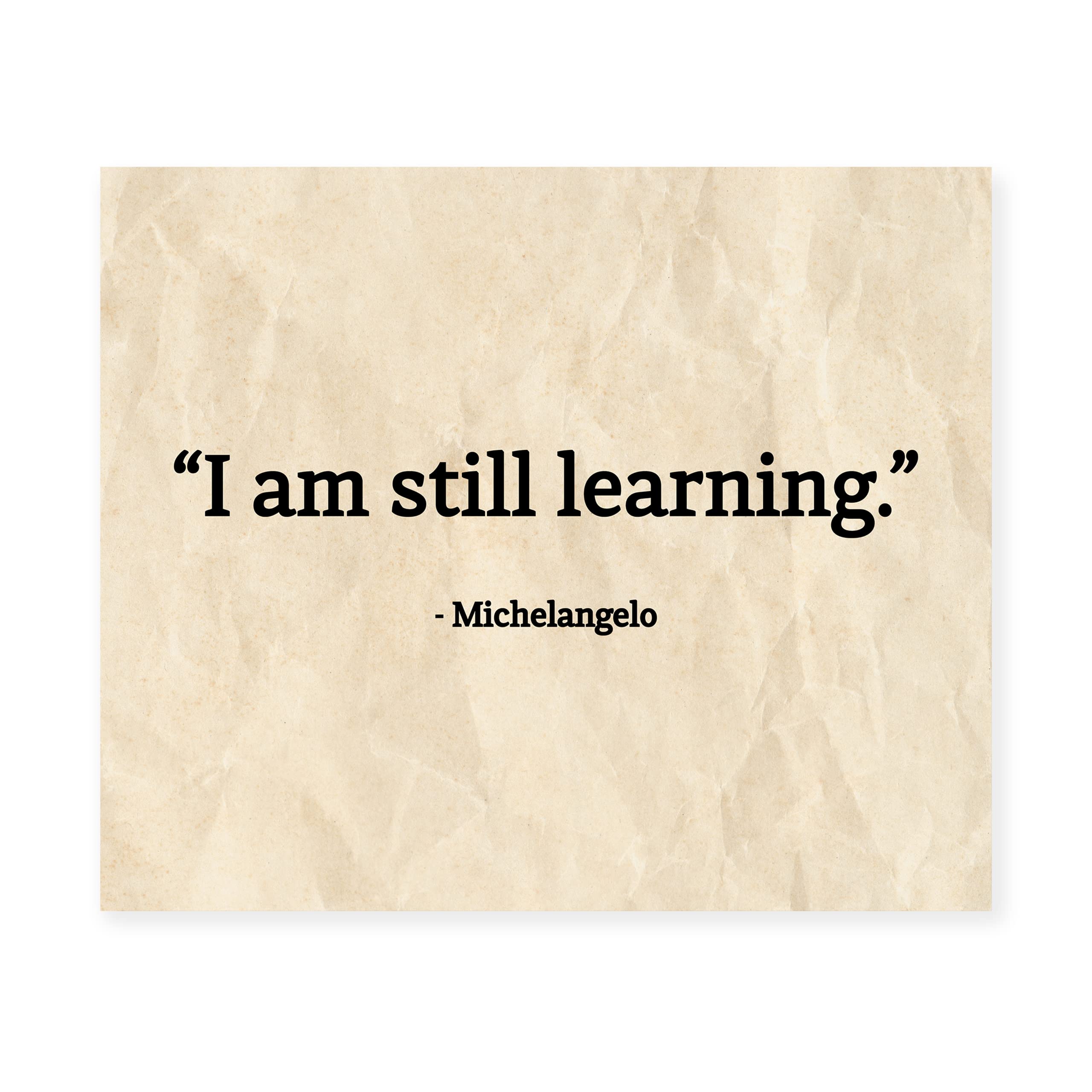 Michelangelo Quotes I Am Still Learning Michelangelo Quotes Wall Art