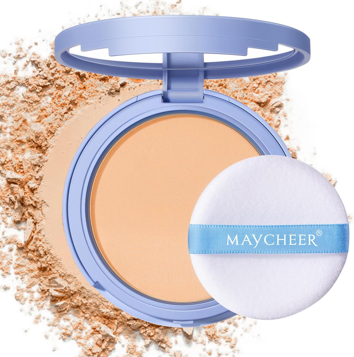 Amazon.com : CARSLAN Oil Control Face Pressed Powder Compact, 24H ...