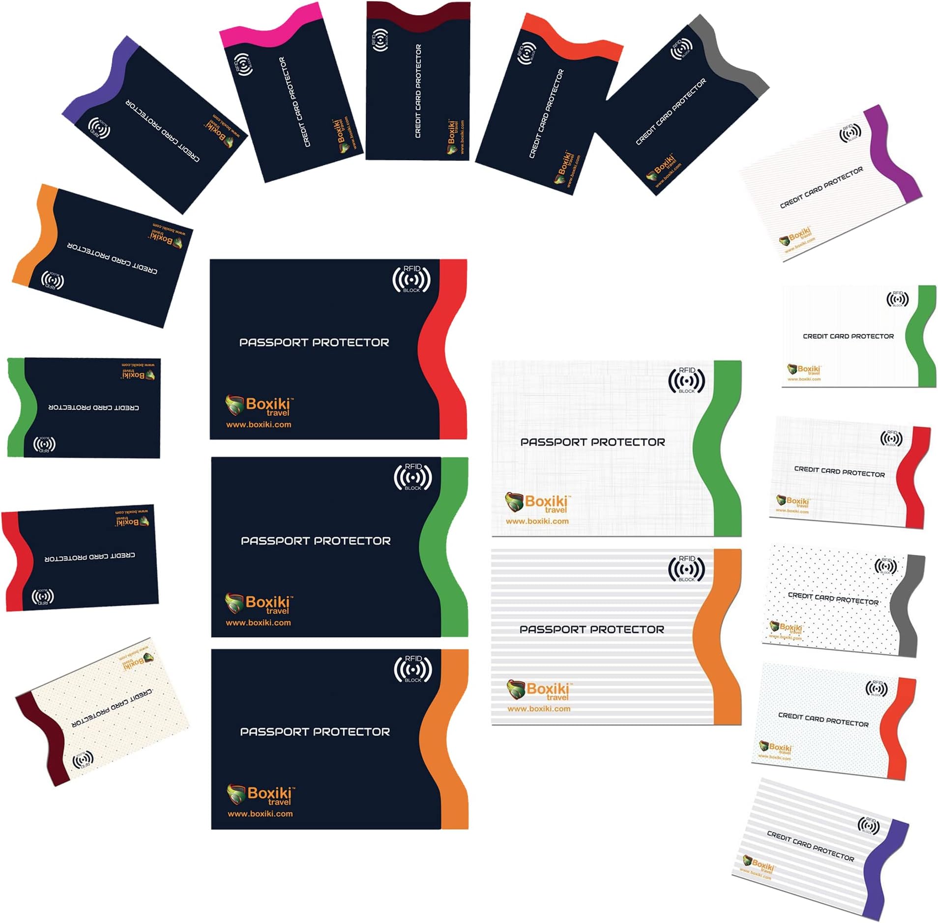 Amazon.com: Rfid Blocking Shield Guard Cards for Full Wallet Security ...